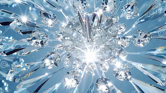 Brilliant Diamond Explosion with Sparkling Light Rays Stock Image ...