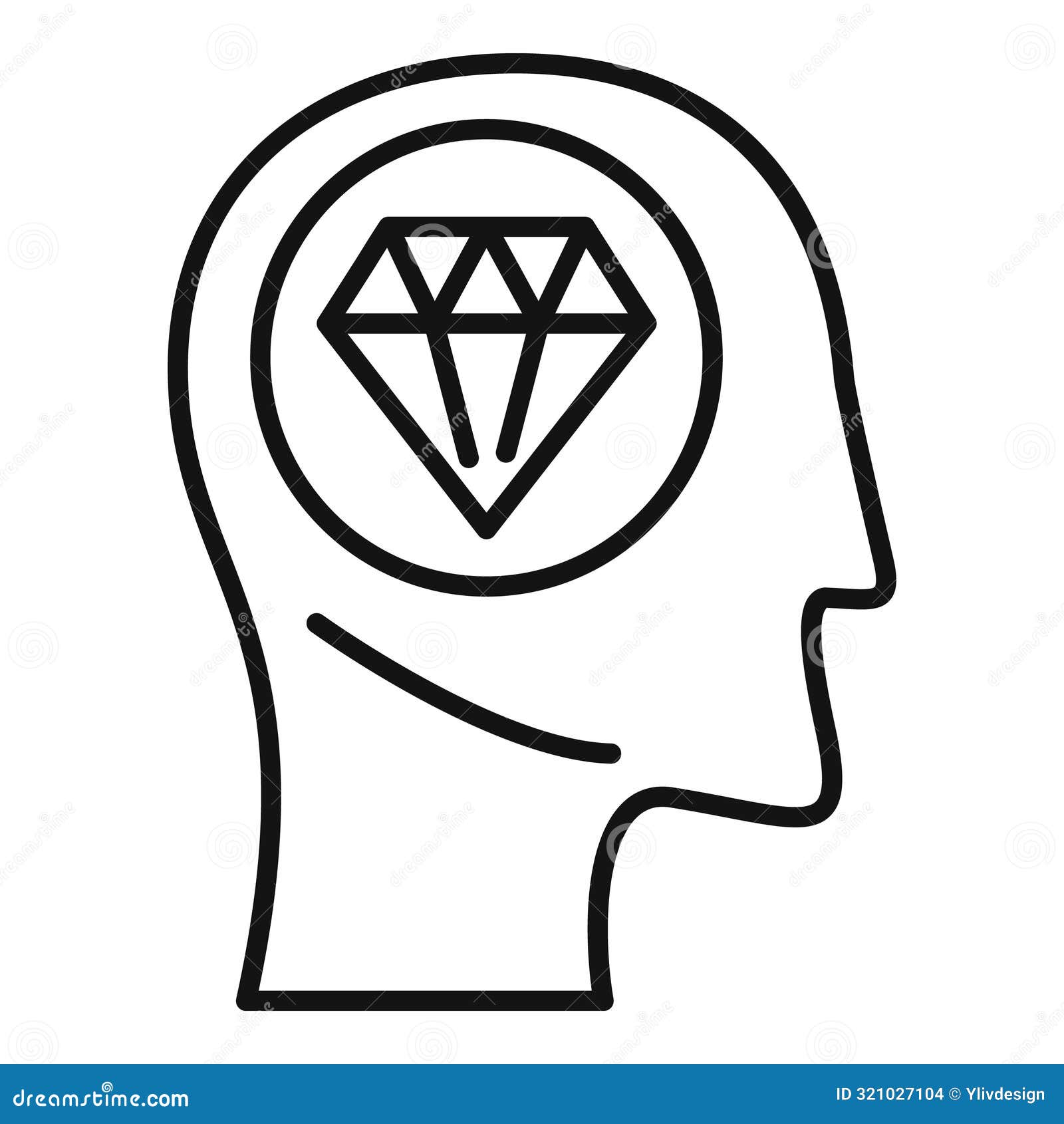 Representing a Brilliant Mind Generating Valuable Ideas Stock ...