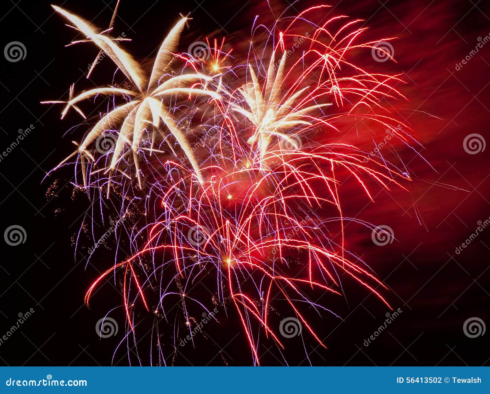 Brilliant Fireworks stock photo. Image of chemistry, party - 56413502