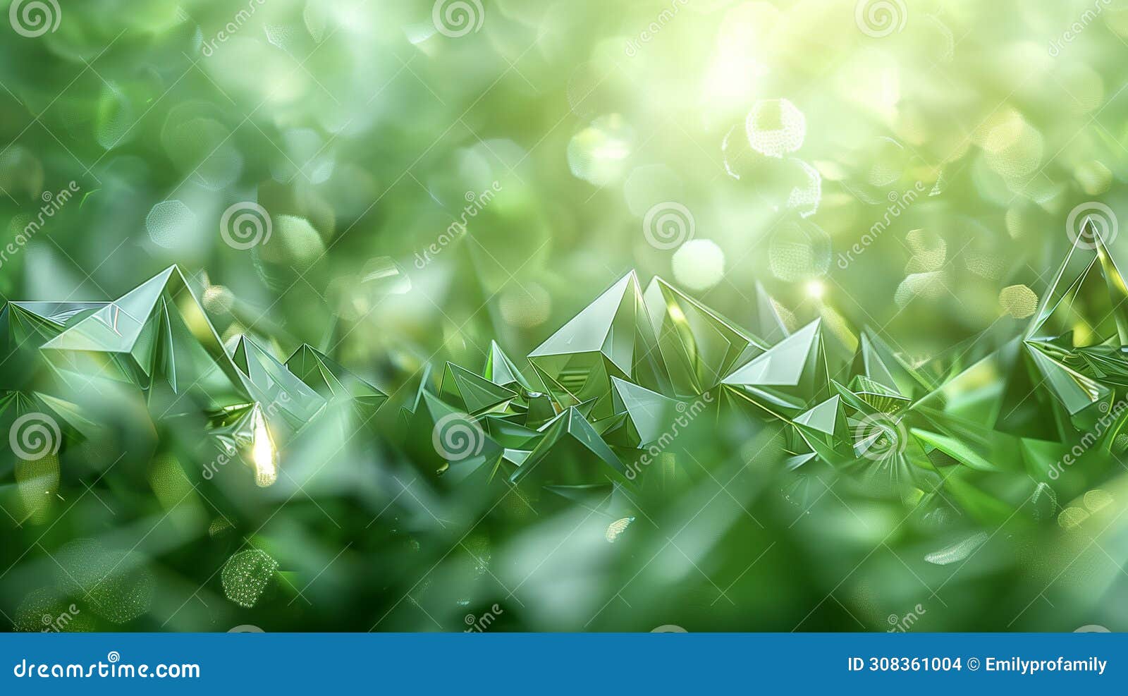 Brilliant Green Crystal Background, Sparkling with Mesmerizing Radiance ...
