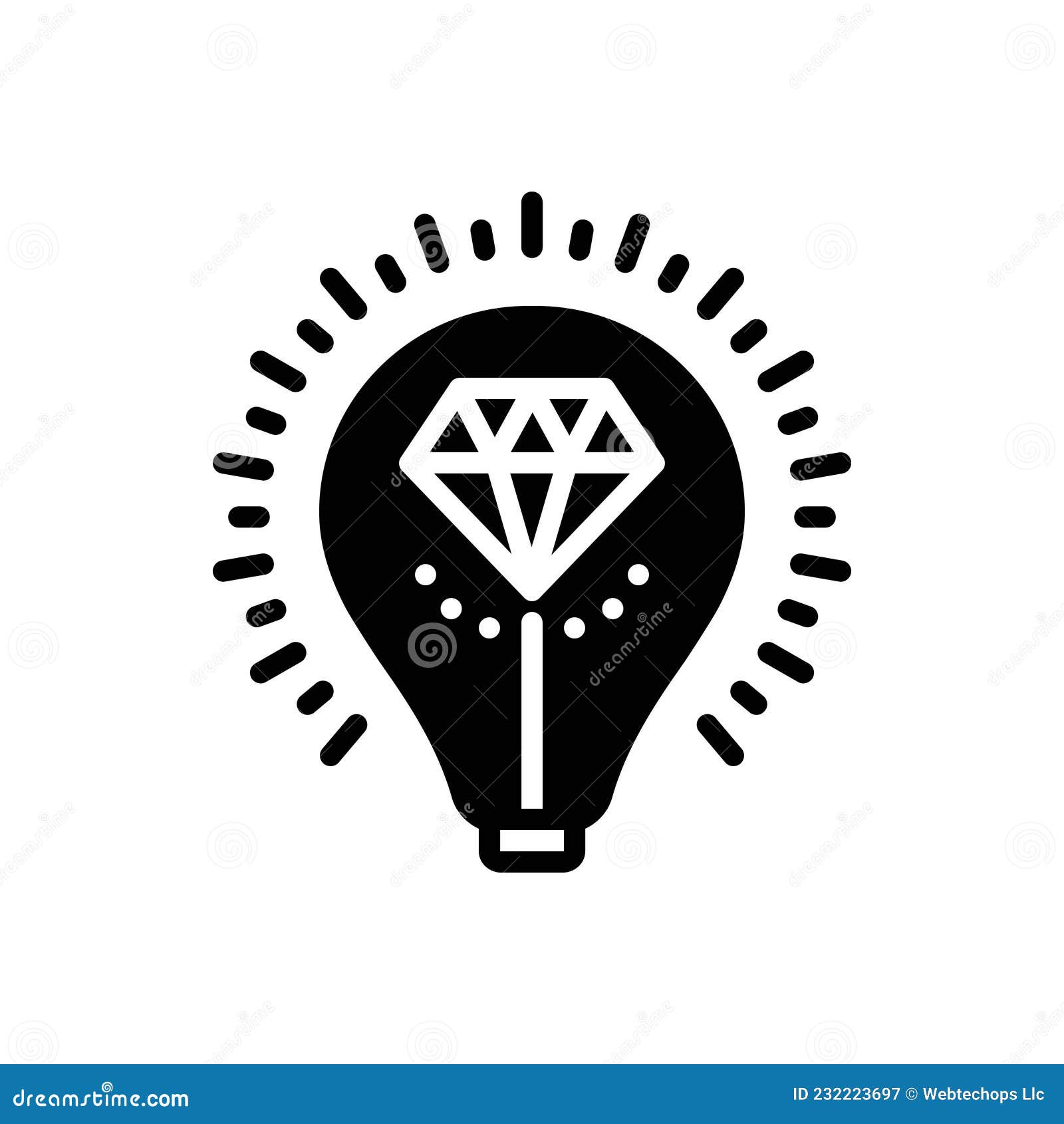 Brilliant Bright Light And Dark Diamond Star Symbol Icon Logo Insignia ...