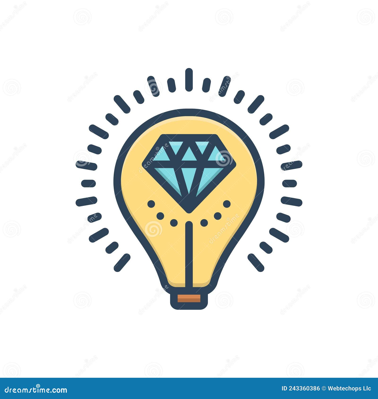 Color Illustration Icon for Brilliant, Bright and Glossy Stock Vector ...