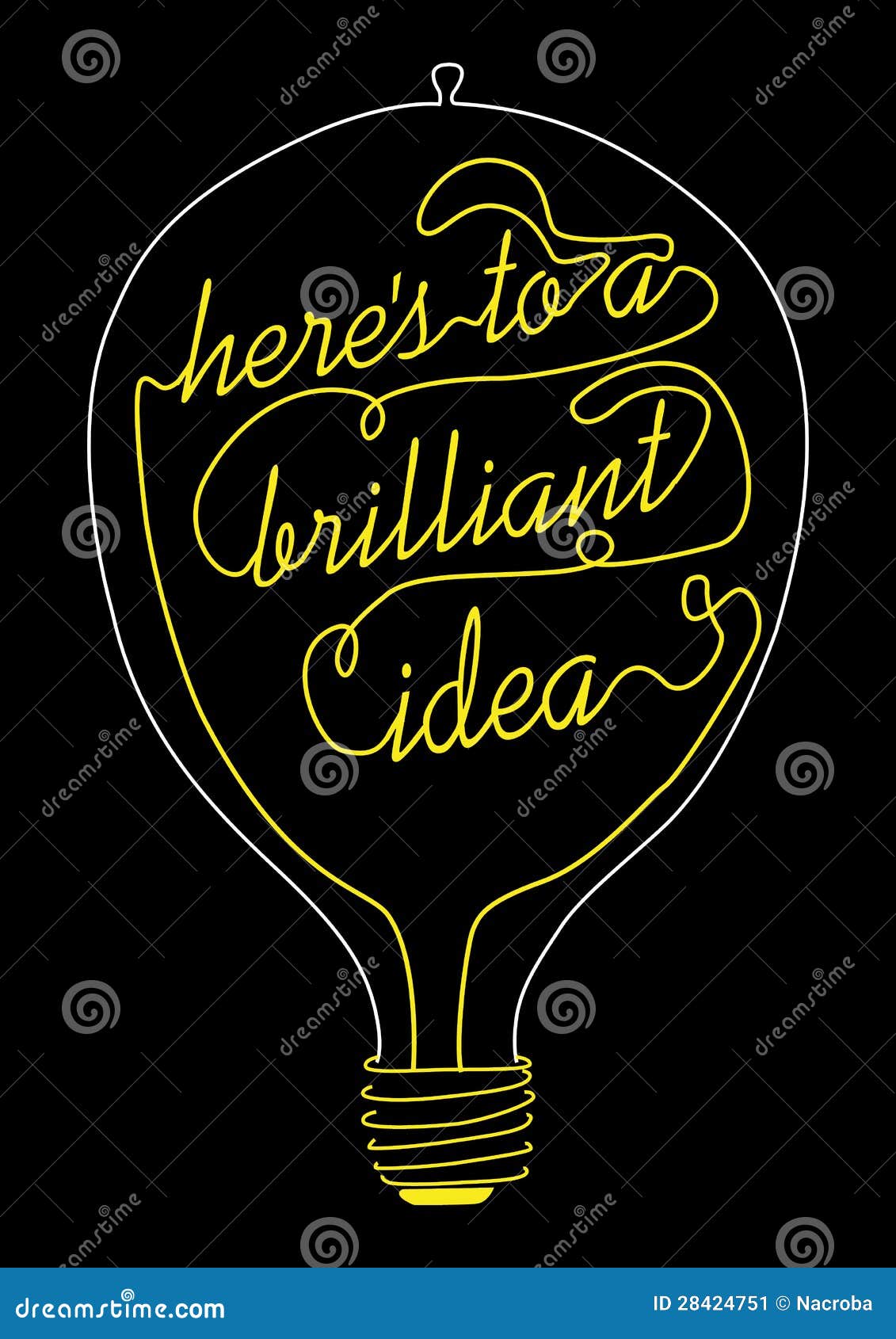 Brilliant Idea stock illustration. Illustration of creativity - 28424751