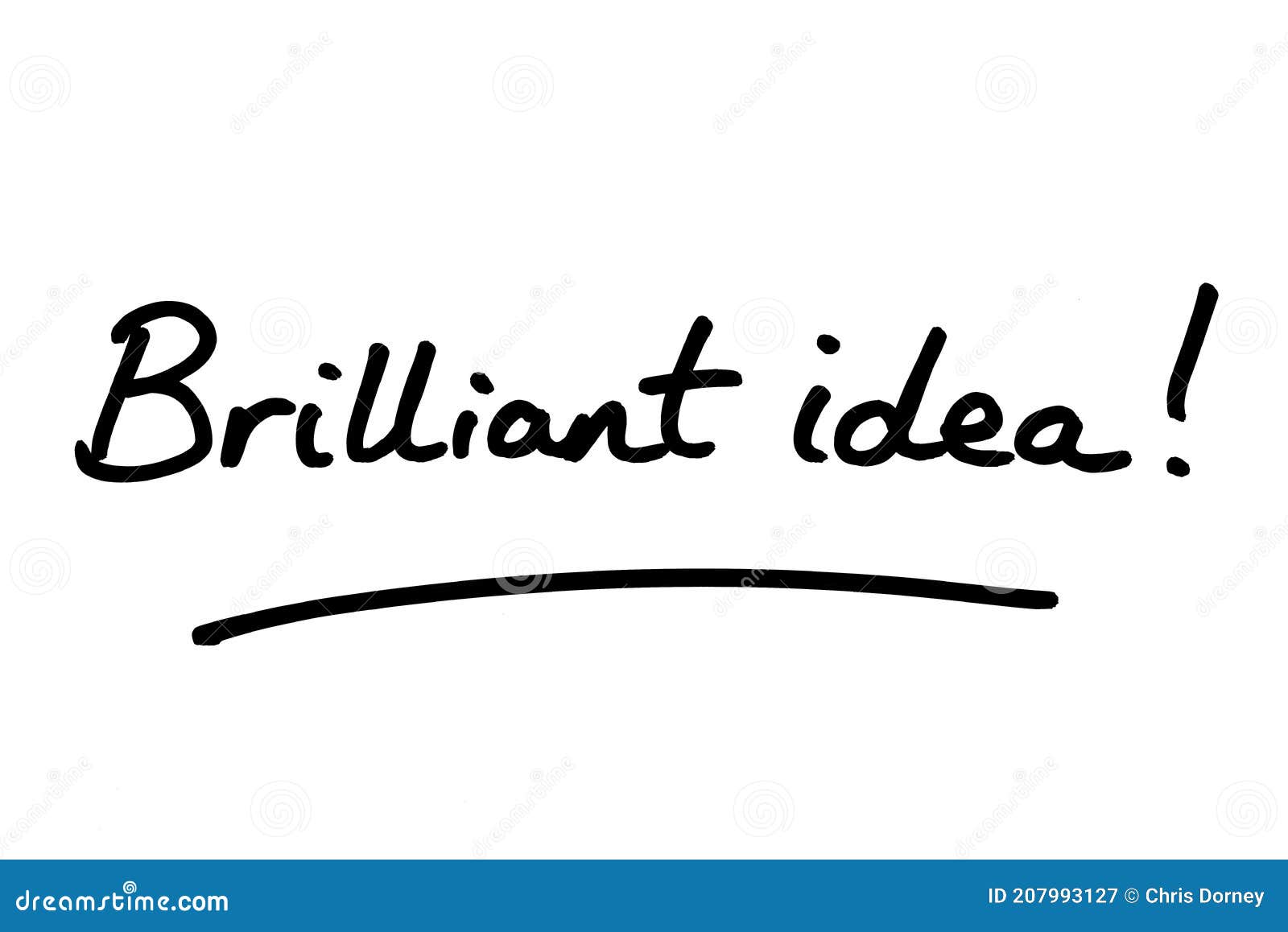 Brilliant idea stock illustration. Illustration of acumen - 207993127