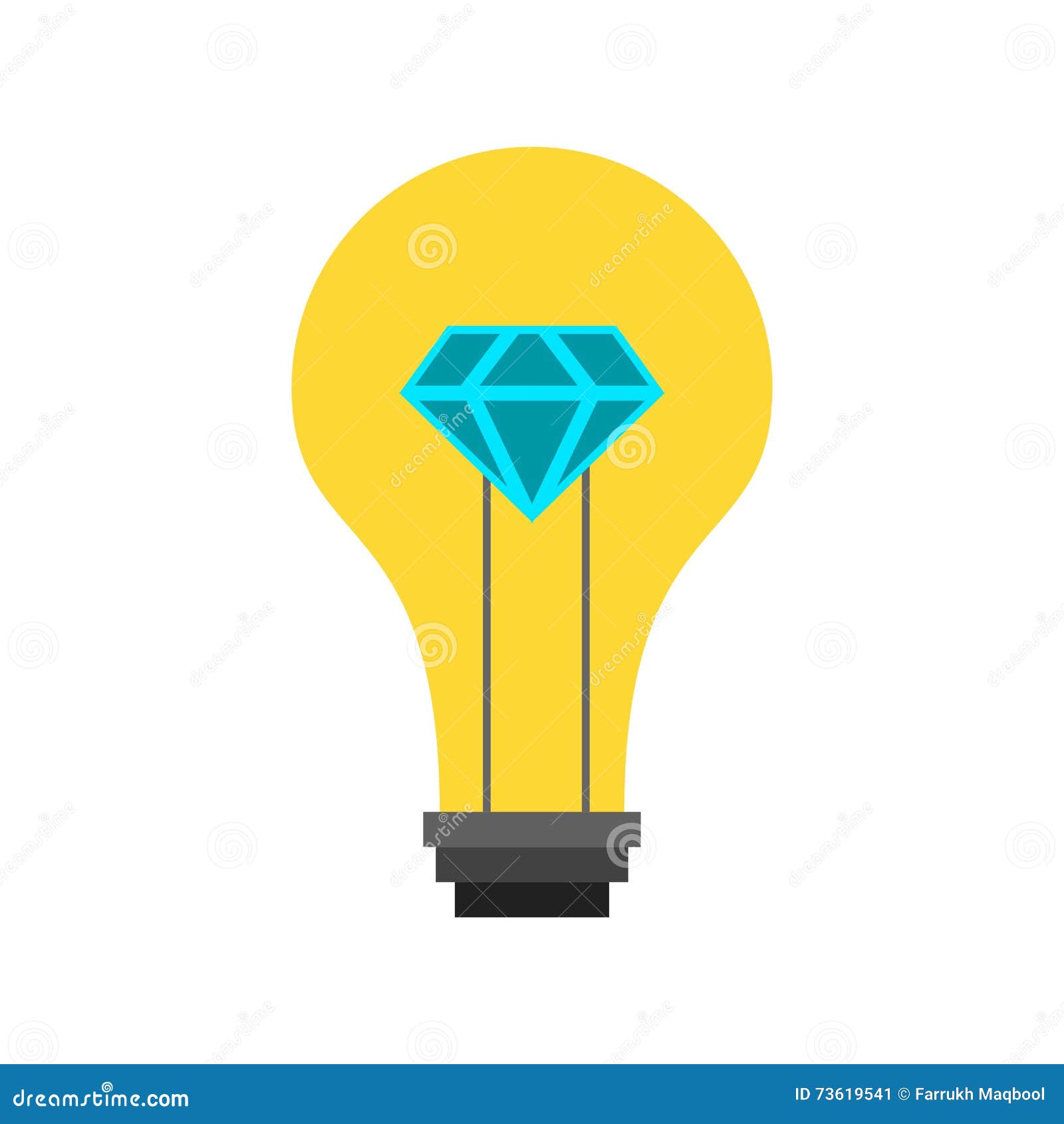 Brilliant Idea stock vector. Illustration of vision, success - 73619541