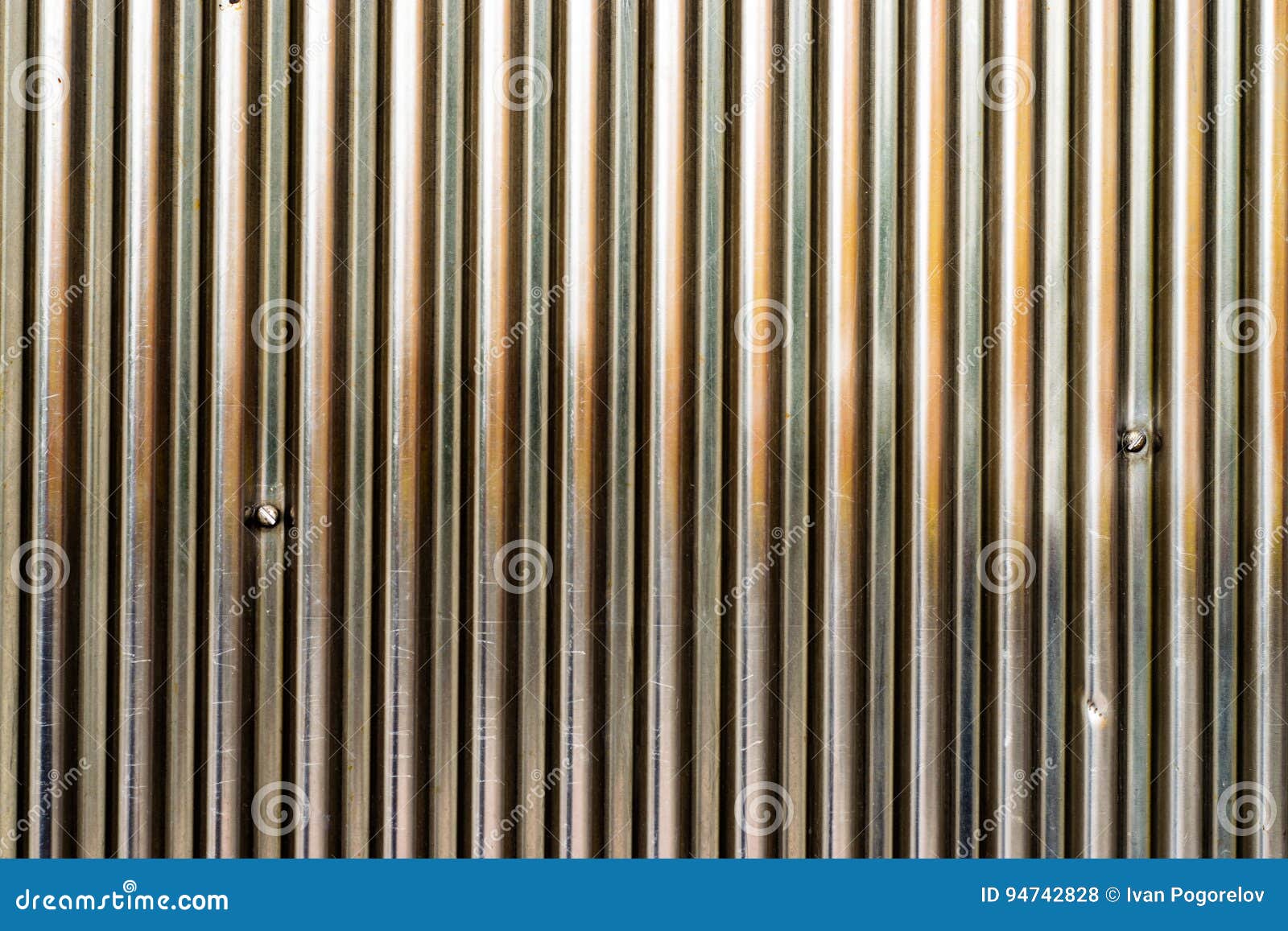 Brilliant Metal Surface with Vertical Lines, with Scratches. Stock ...