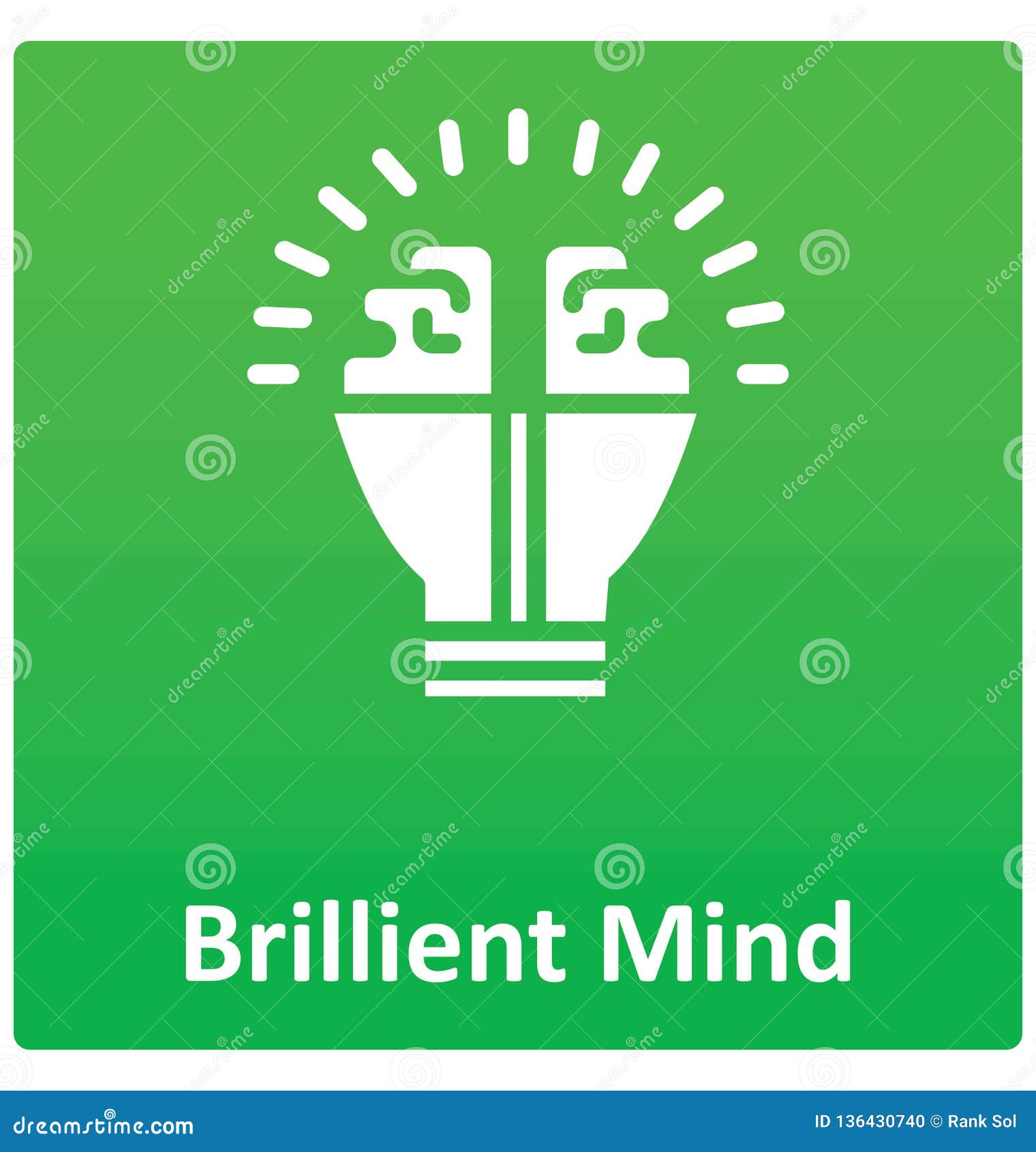 Brilliant Mind Isolated Vector Icon that Can Easily Modified or Edit ...