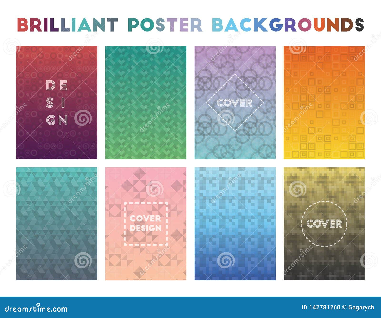 Brilliant Poster Backgrounds. Stock Vector - Illustration of layout ...