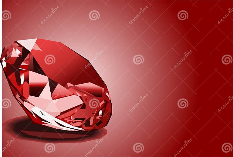 Brilliant red ruby stock vector. Illustration of ruby - 2616462