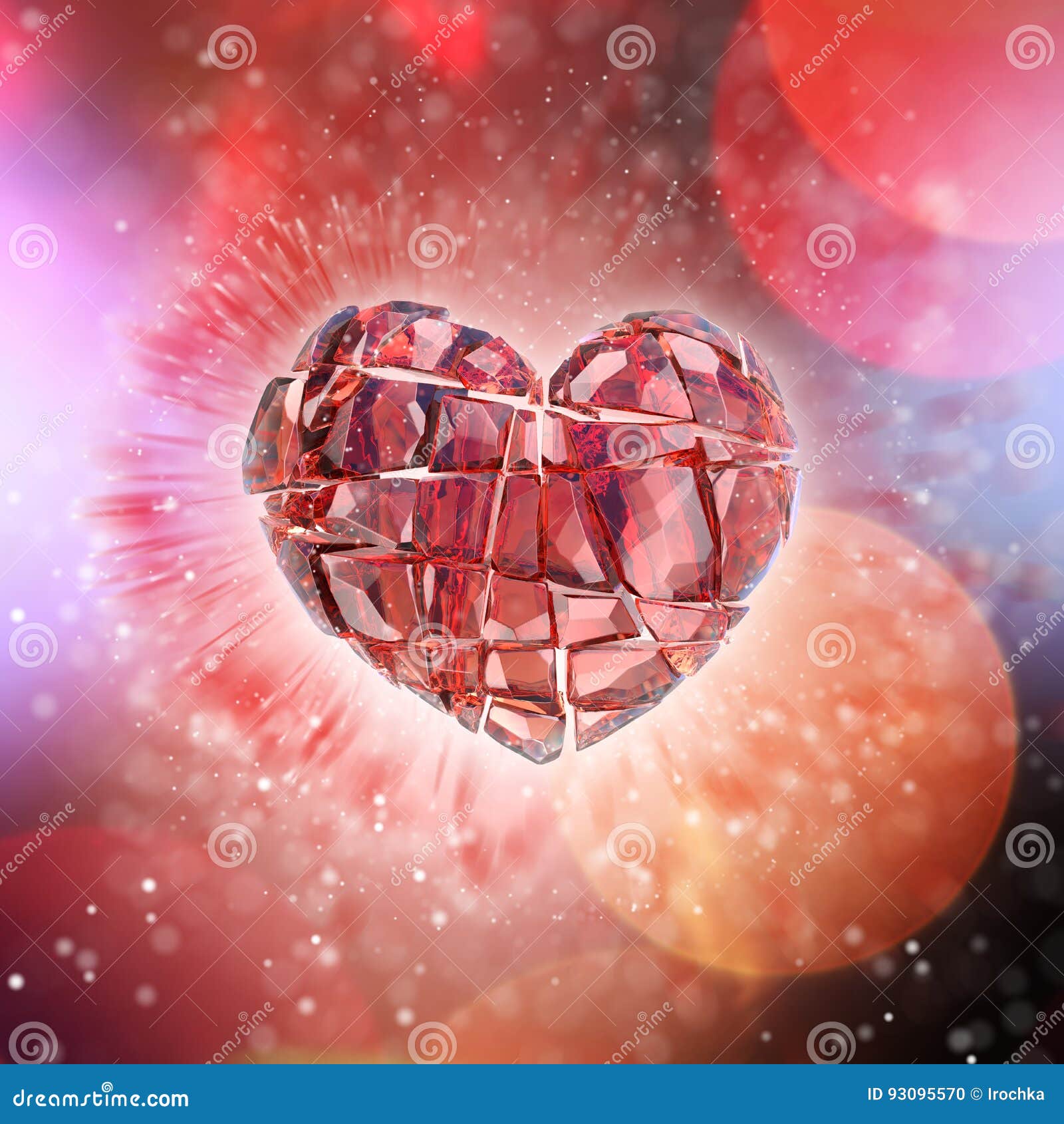 Ruby Red Bokeh Background With Soft Blur Bokeh Light Effect, Background ...