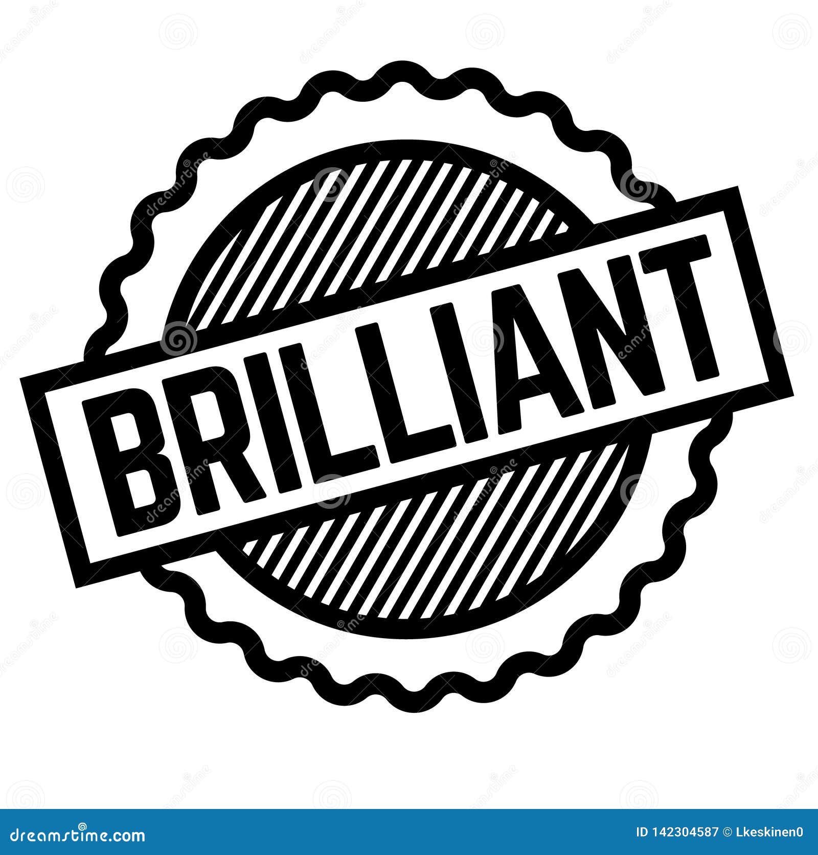 Brilliant stamp on white stock vector. Illustration of achieve - 142304587