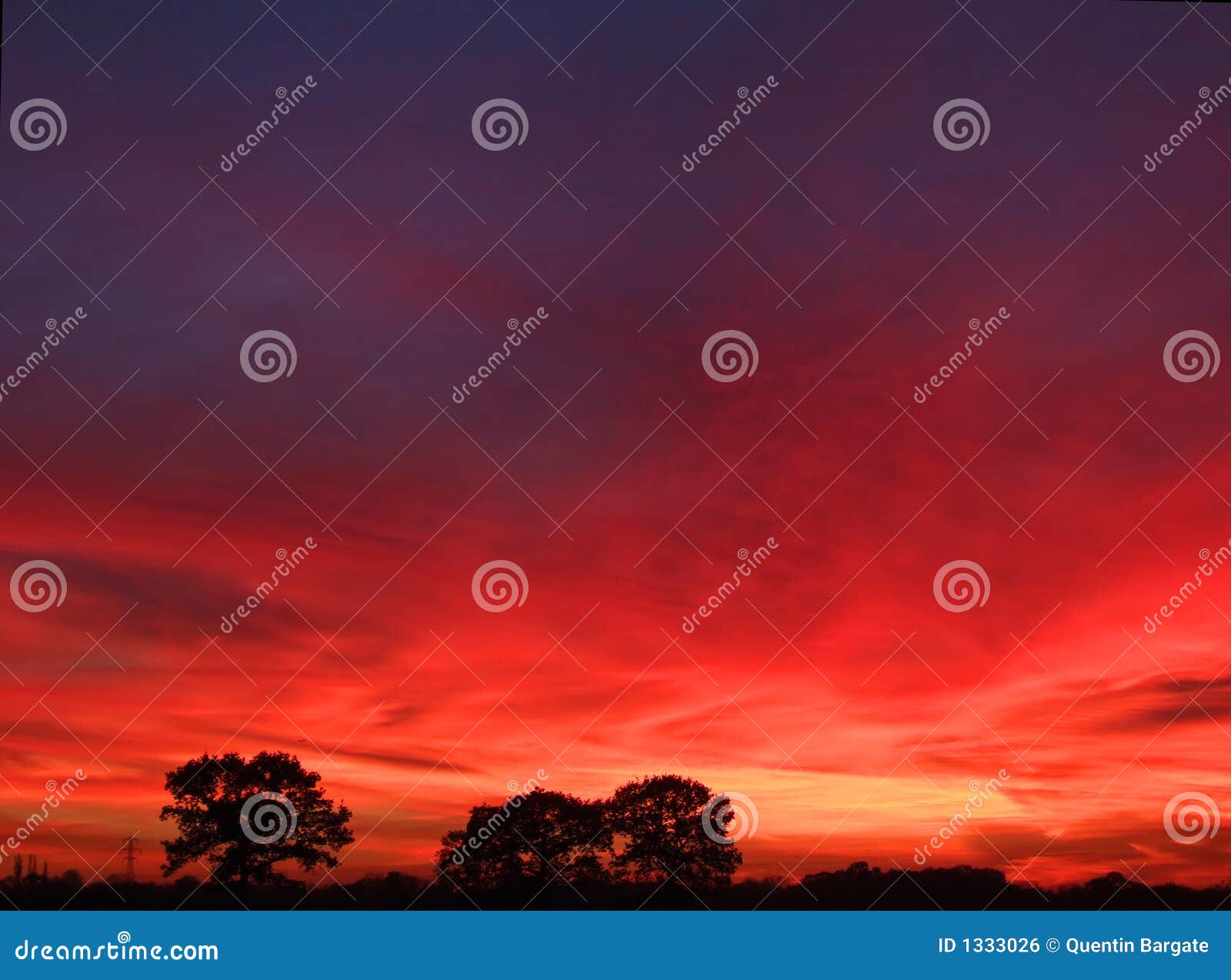 Brilliant sunset stock photo. Image of fire, english, cloud - 1333026