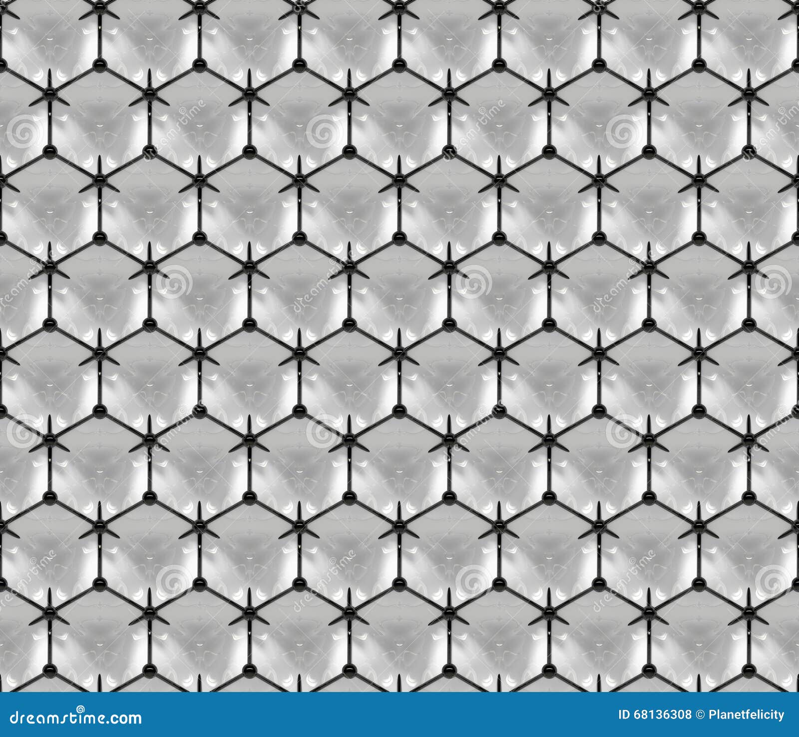 Brilliant Three-dimensional Surface Framed by a Pattern of Connected ...