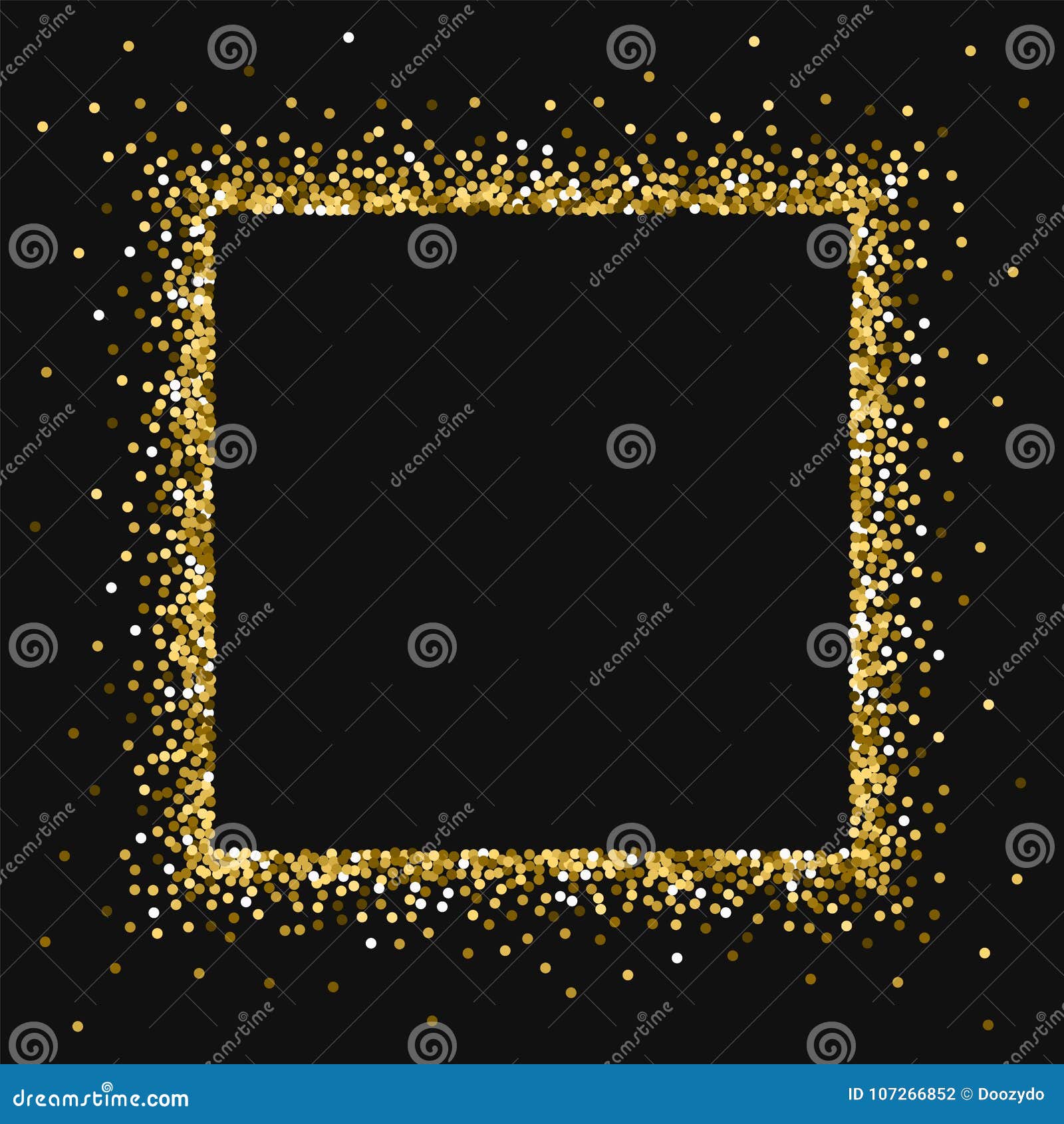 Brillo redondo del oro ilustración del vector. Ilustración de aislado ...