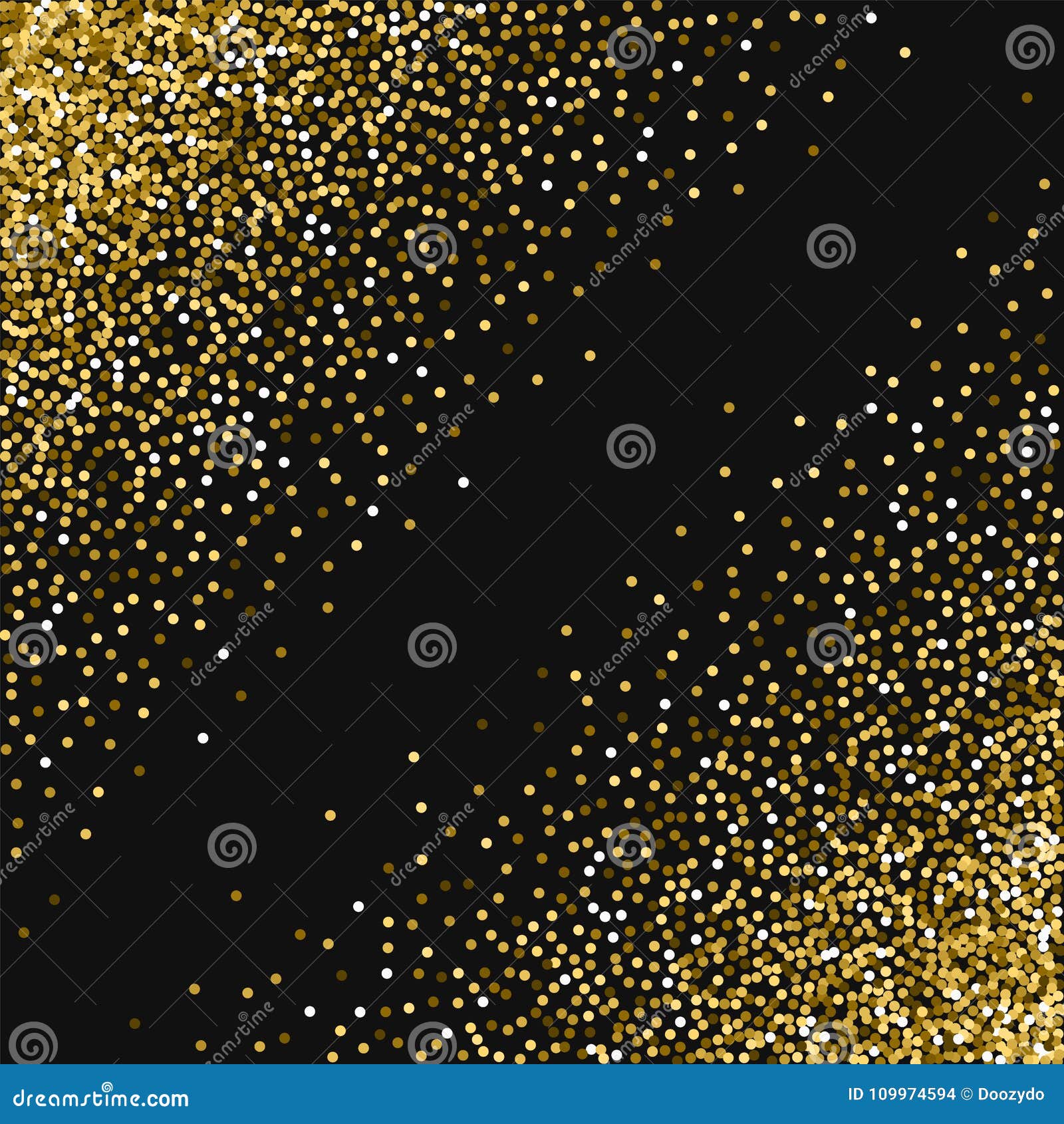 Brillo redondo del oro ilustración del vector. Ilustración de inusual ...