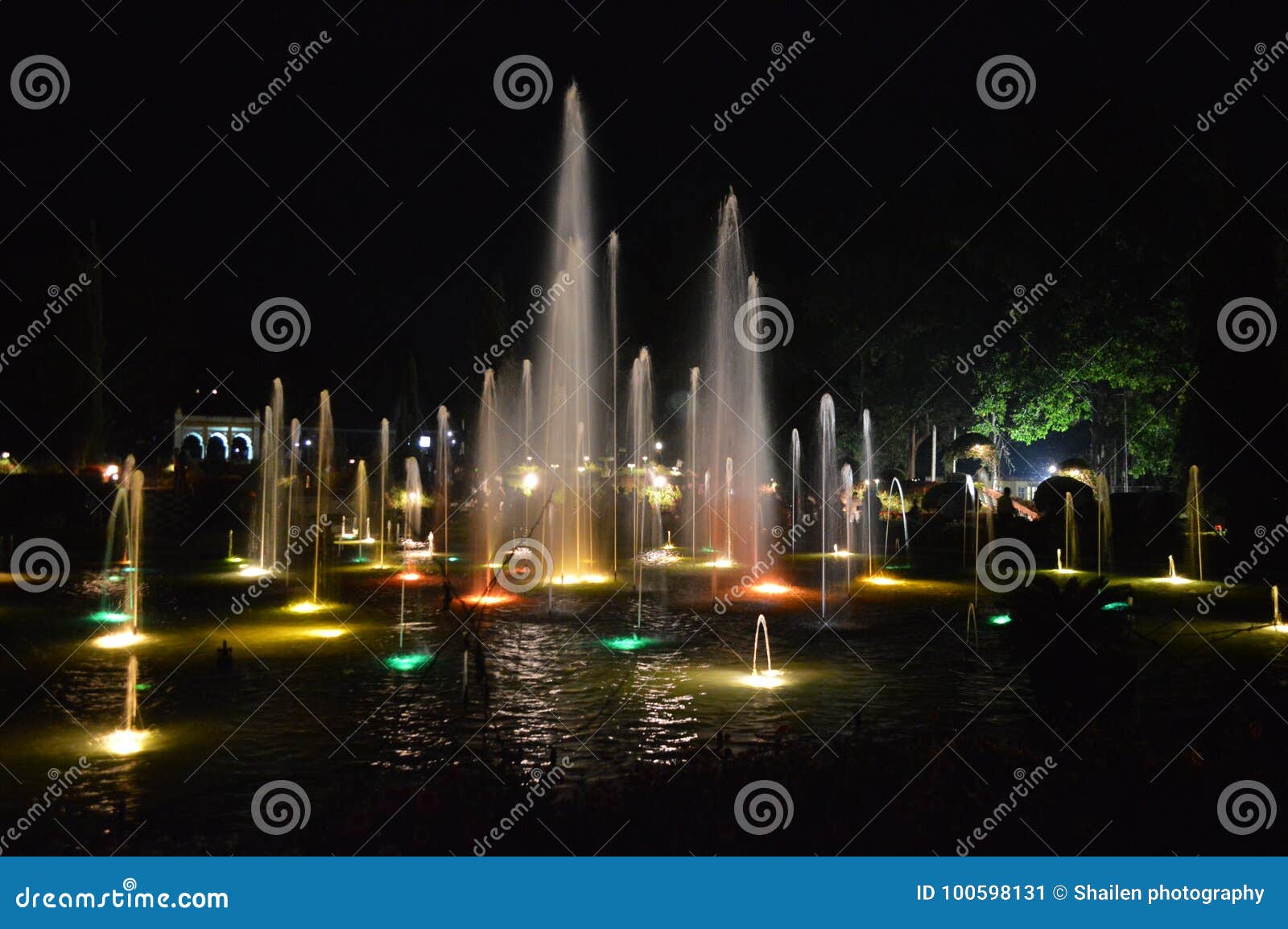 Brindavan Gardens stock image. Image of historical, attractions - 100598131