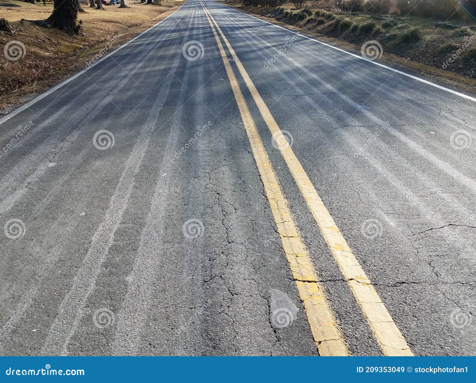 Brine or Salt on a Road or Street in Winter Stock Image - Image of ...