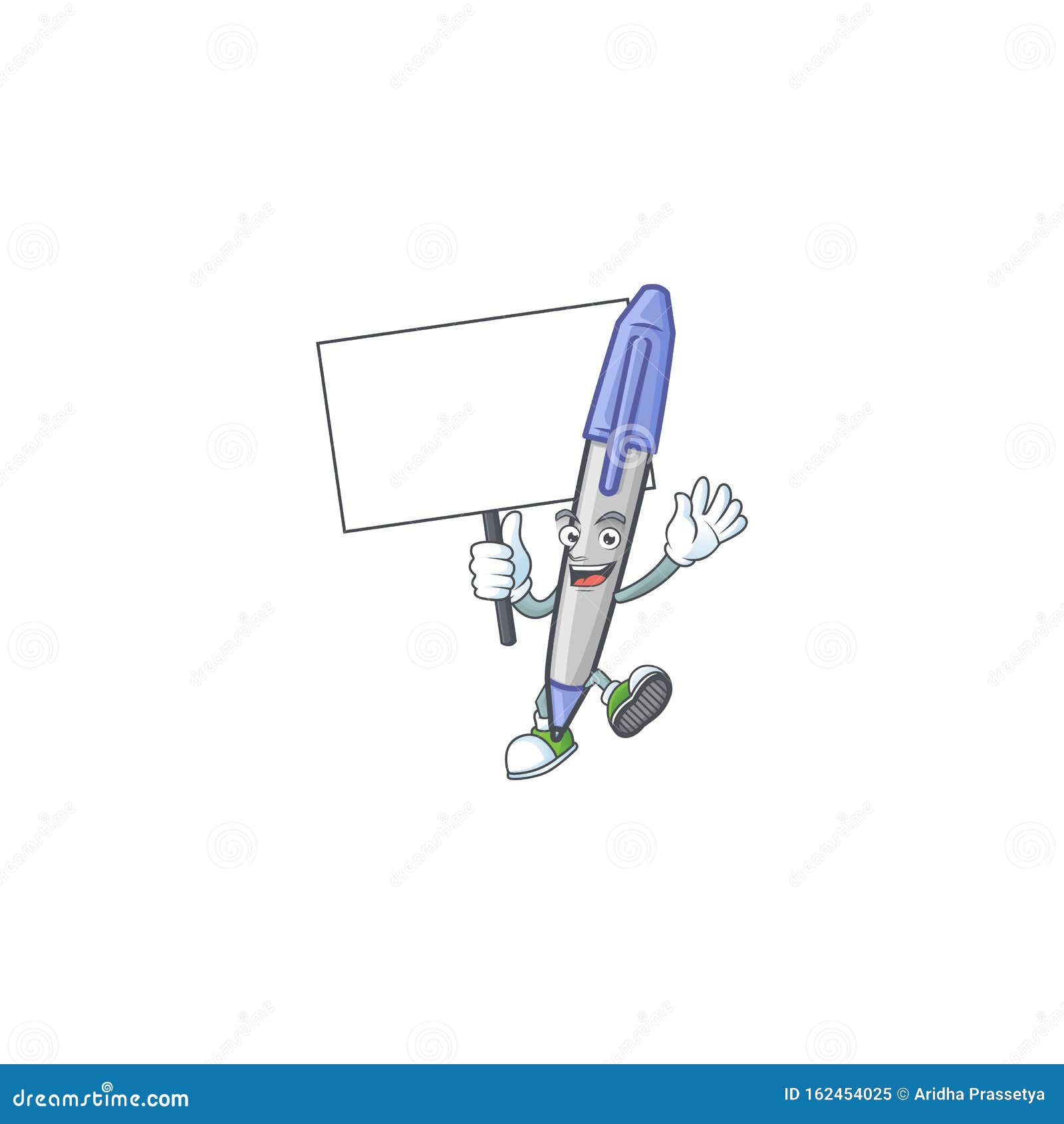 Bring Board Blue Ballpoint for Office Personal Tool. Stock Vector ...