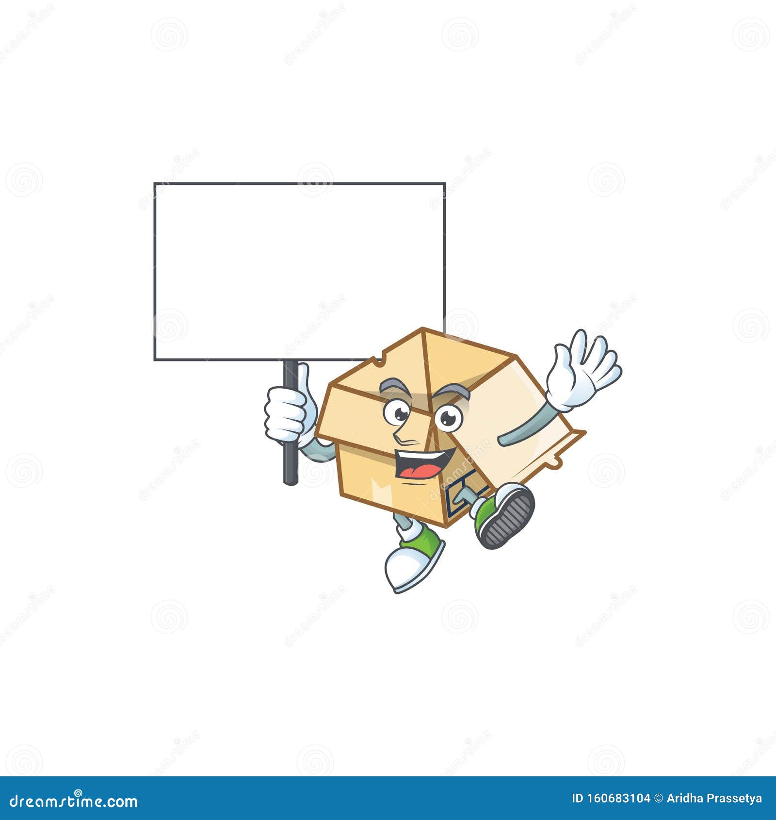 Bring Board Box Cardboard Open for Goods Packaging Stock Vector ...