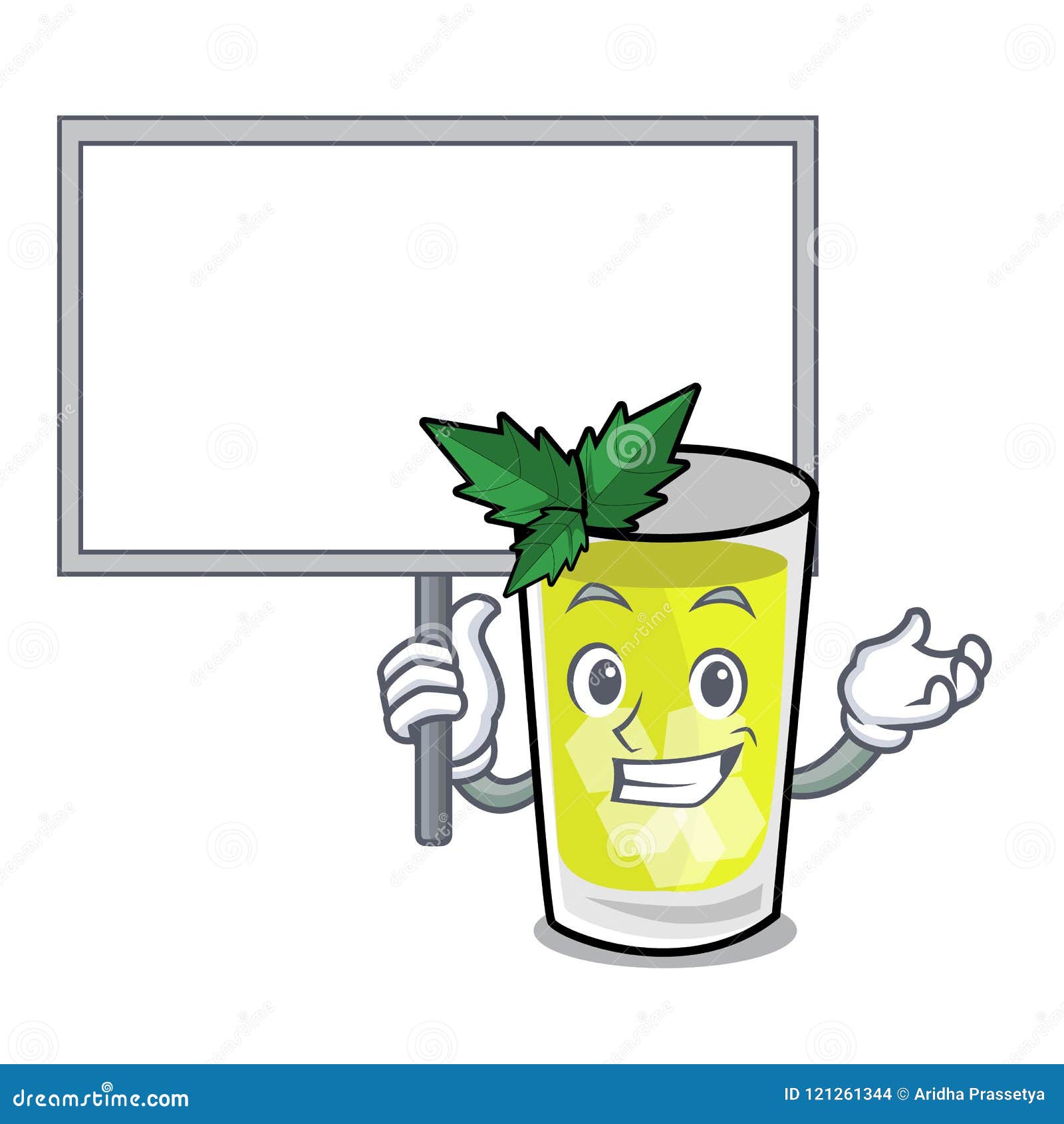 Bring Board Mint Julep Character Cartoon Stock Vector - Illustration of ...