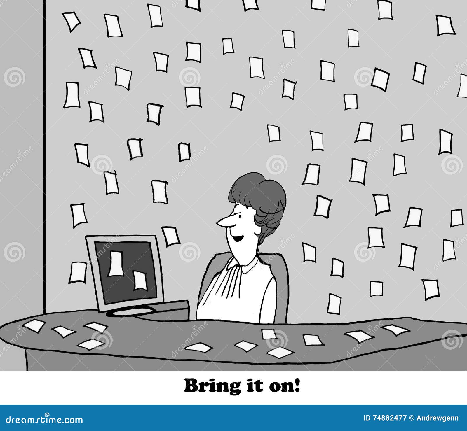 Bring it on stock illustration. Illustration of humorous - 74882477