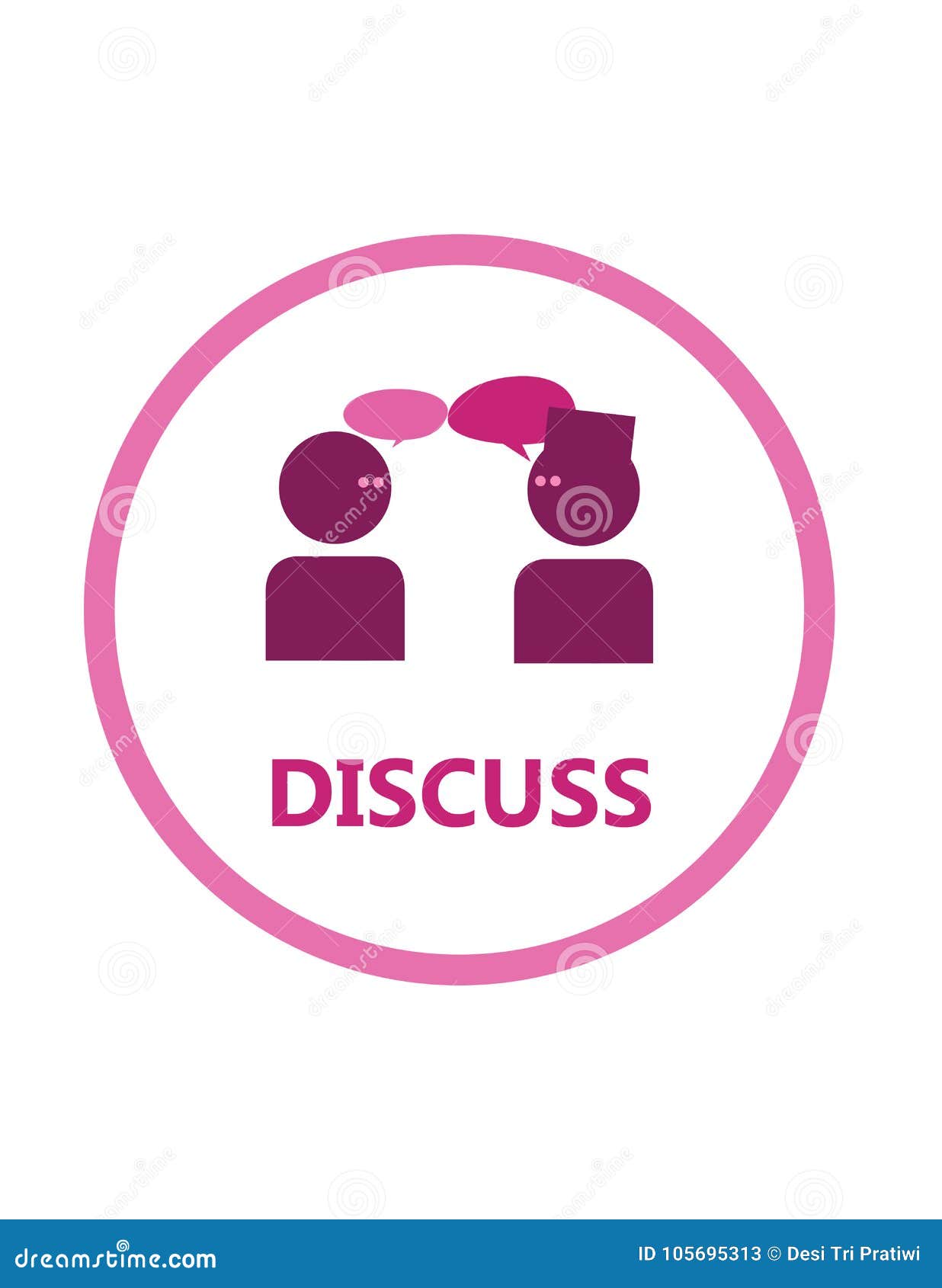 Bring Together Thoughts by Discussion Stock Vector - Illustration of ...