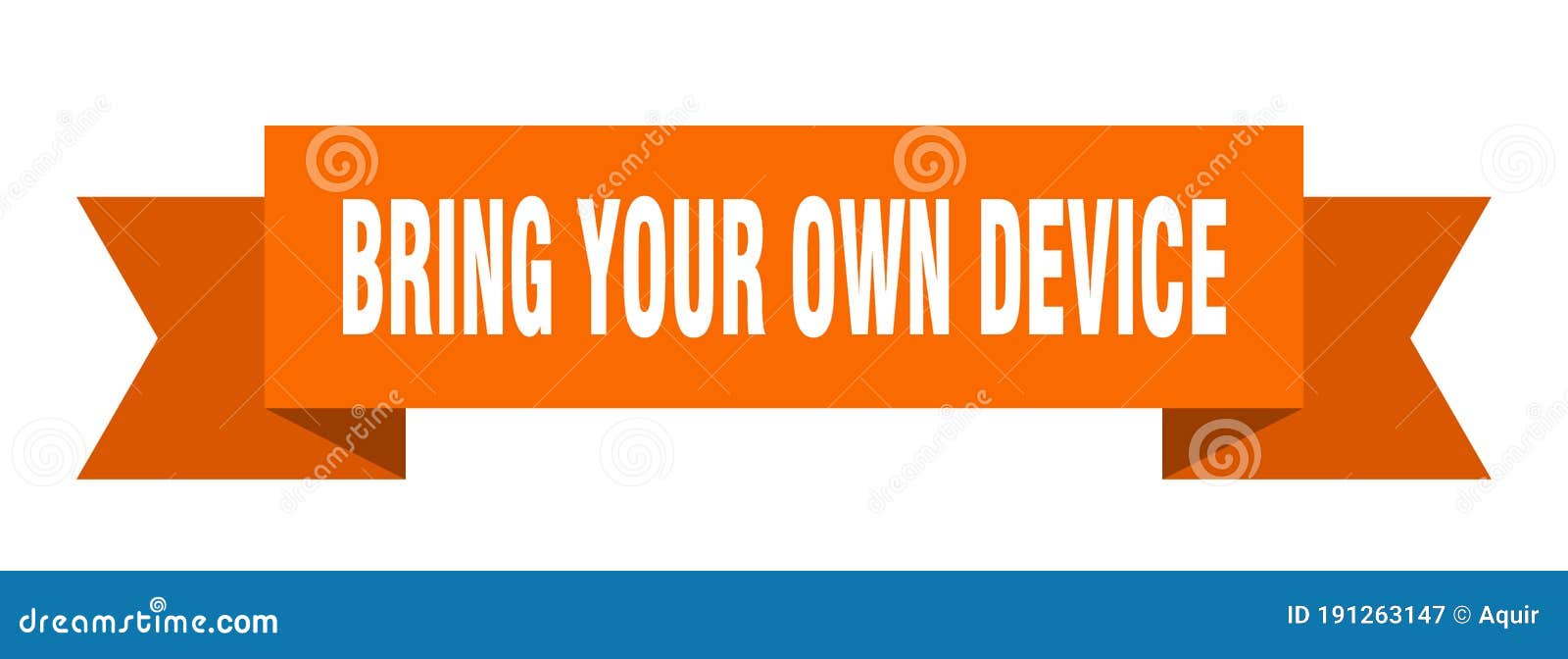 Bring Your Own Device Ribbon. Stock Vector - Illustration of insignia ...