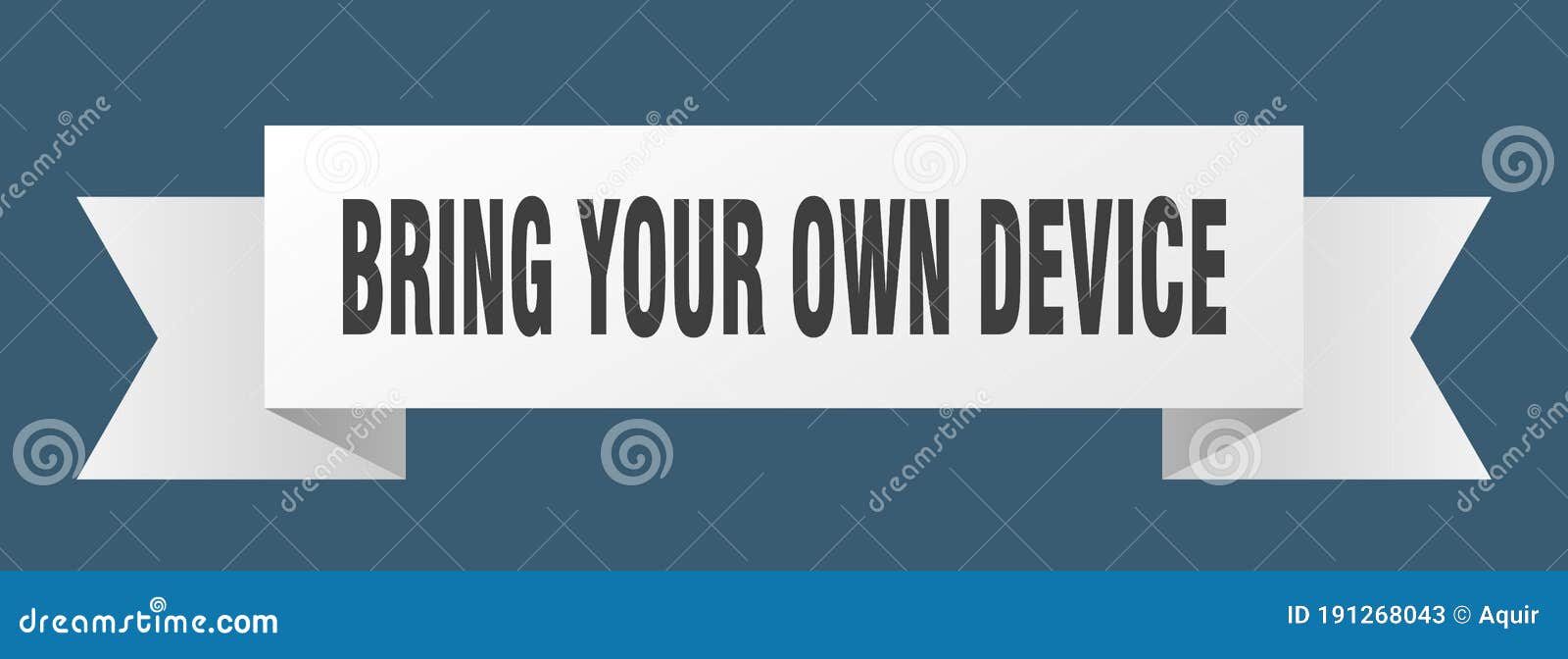 Bring Your Own Device Ribbon. Stock Vector - Illustration of sign, seal ...