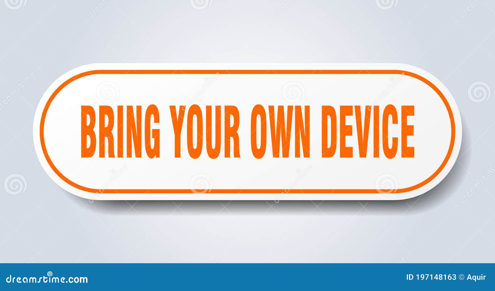 Bring Your Own Device Sticker. Stock Vector - Illustration of stamp ...