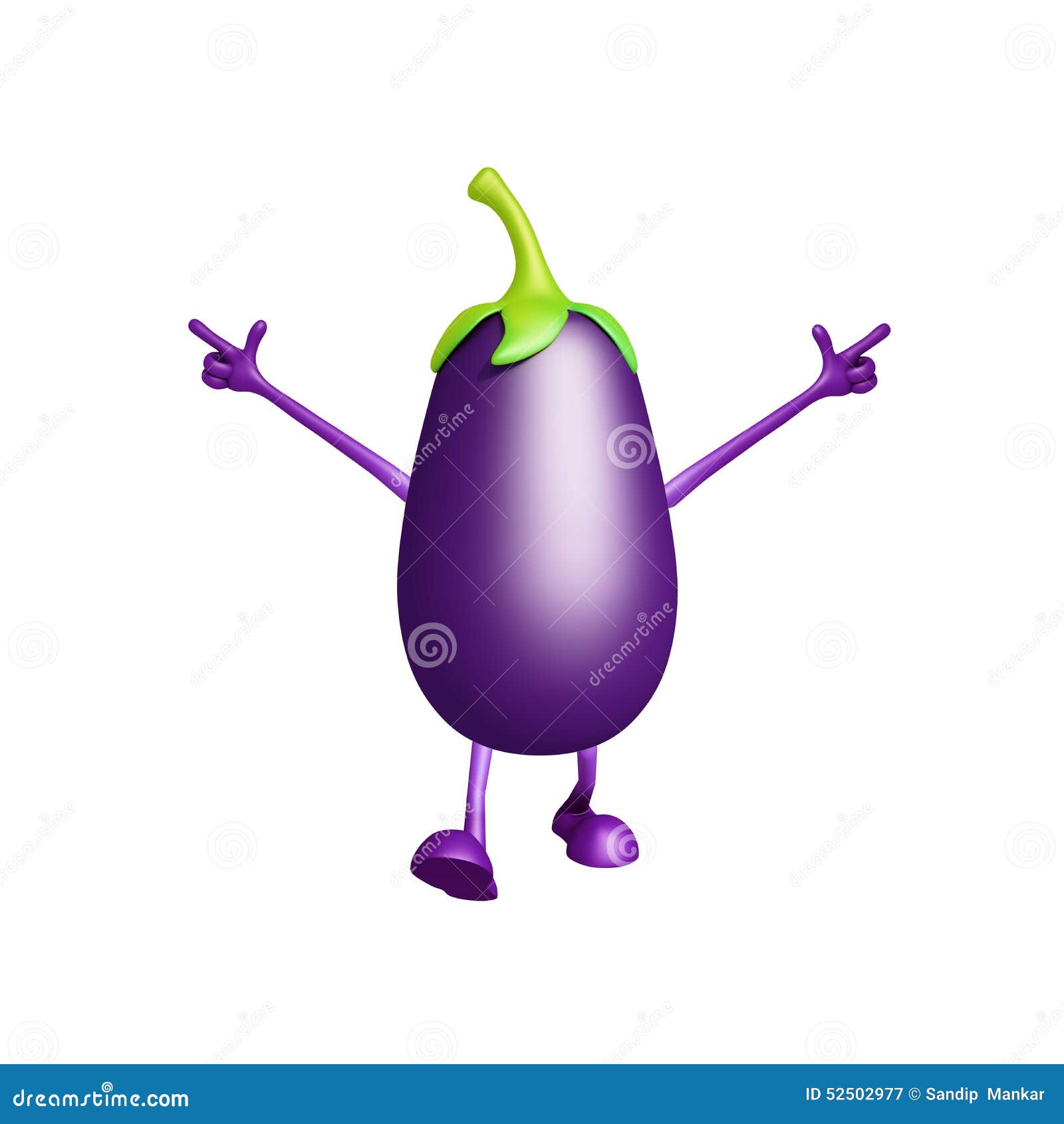 Bringal Character with Happy Pose Stock Illustration - Illustration of ...