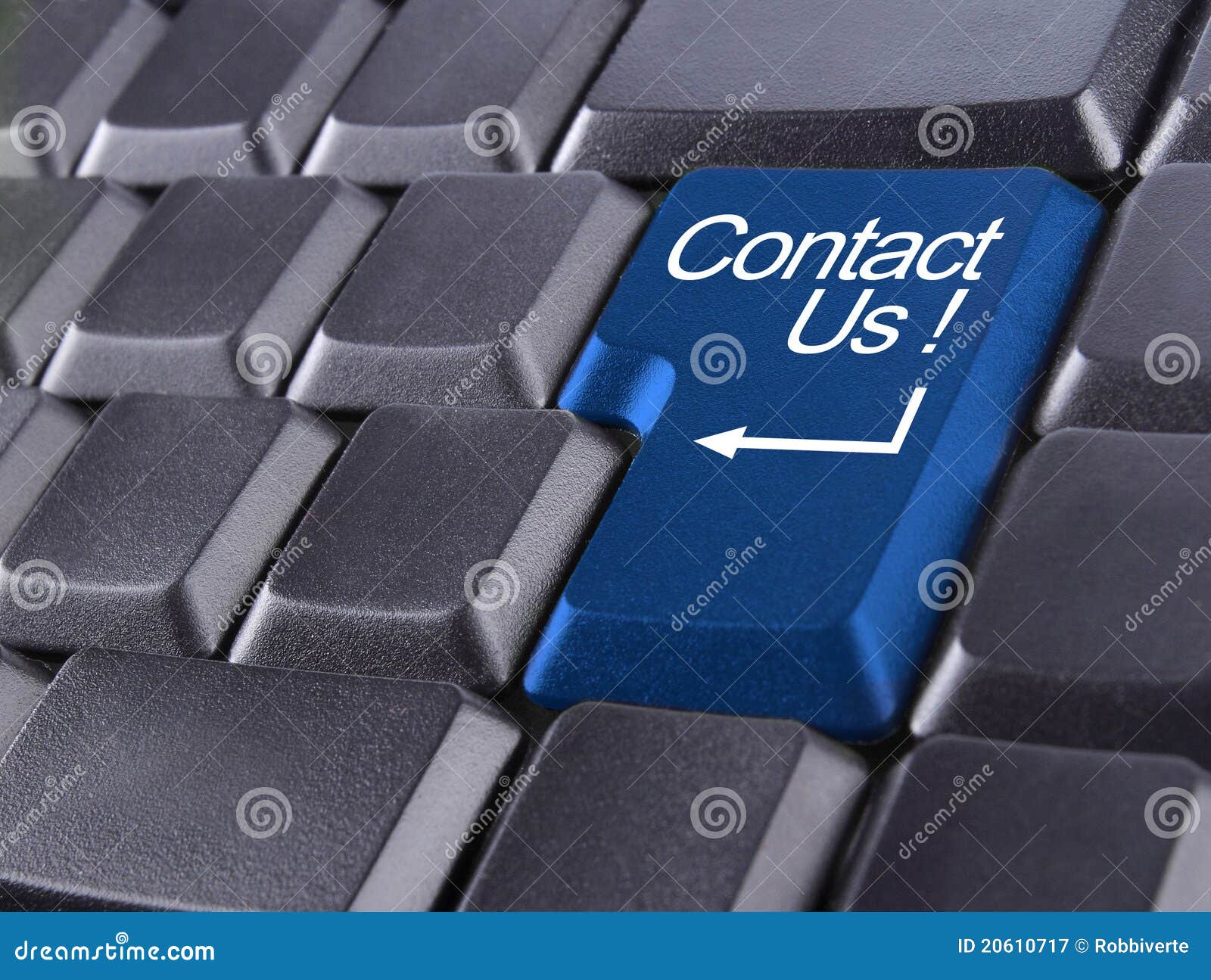 Bringen Sie Uns in Kontakt Oder Unterstützen Sie Konzept Stockbild ...