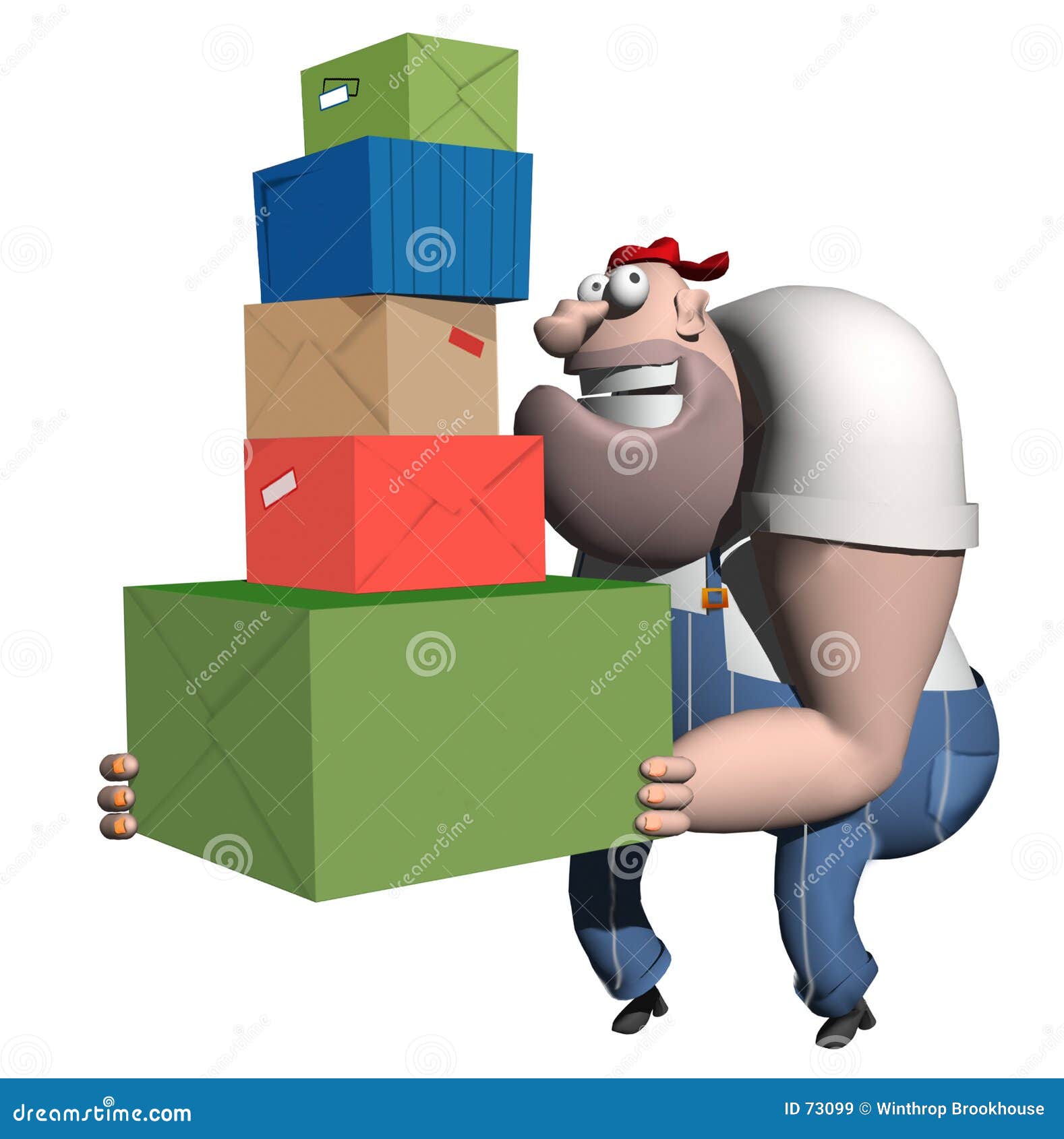 Bringing gifts stock illustration. Illustration of teamster - 73099