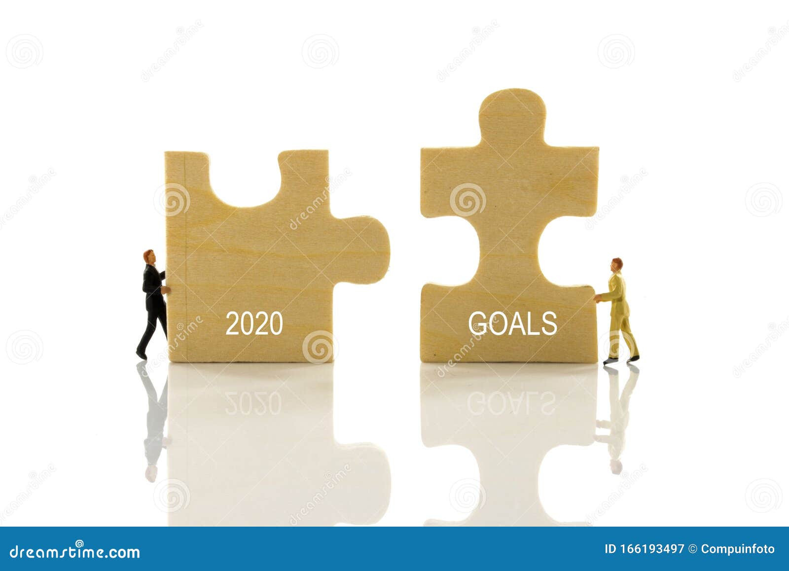 Bringing the 2020 and Goals Together Stock Image - Image of ...
