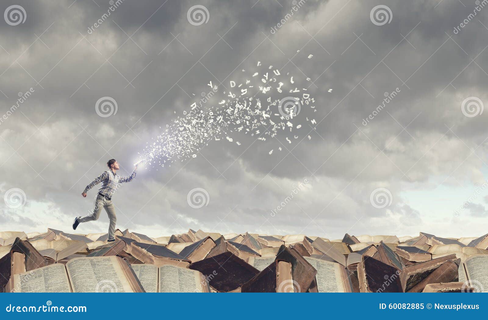 Bringing knowledge stock image. Image of fast, rush, education - 60082885