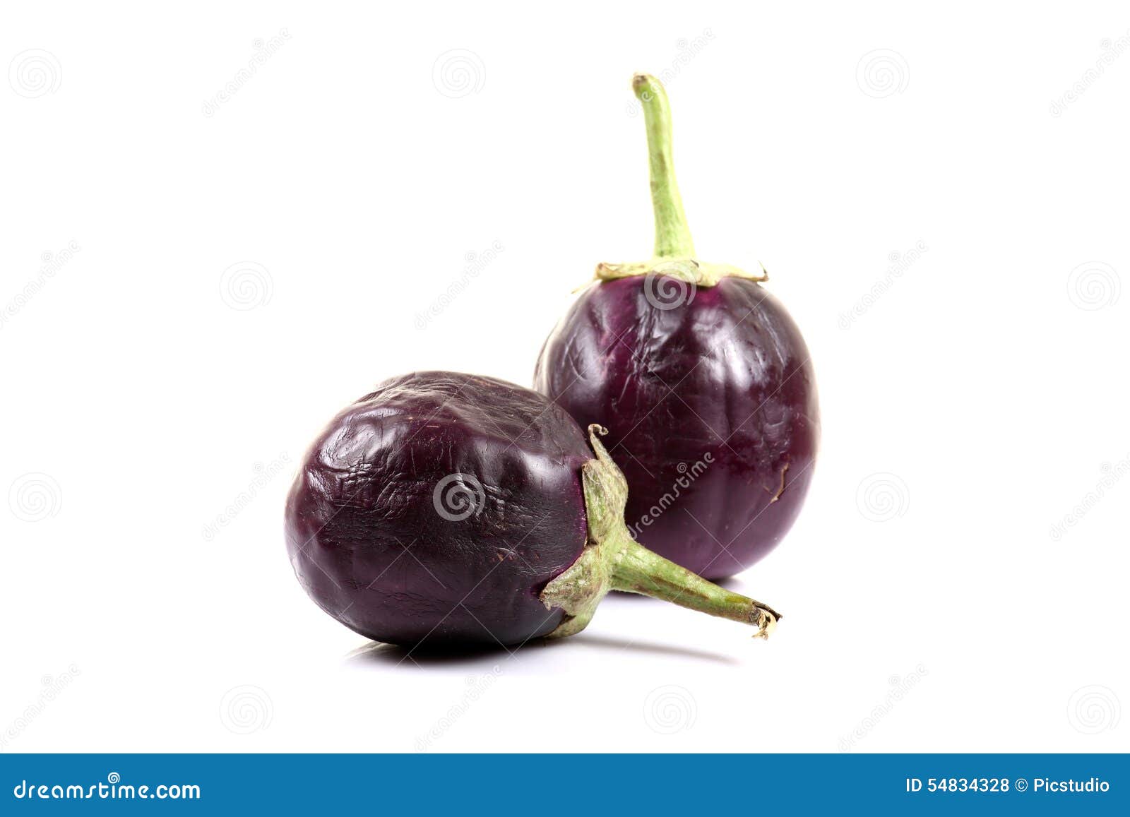 These Are Beautiful Brinjals Growing On Brinjal Tree Royalty-Free Stock ...