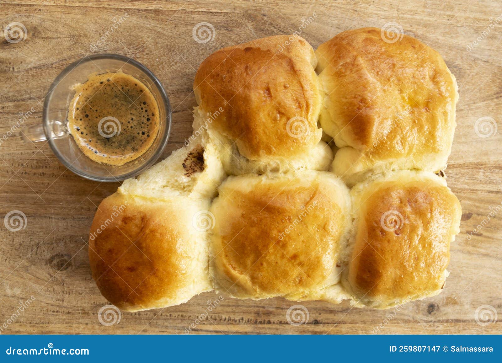 Brioche bread and espresso stock image. Image of brioche - 259807147
