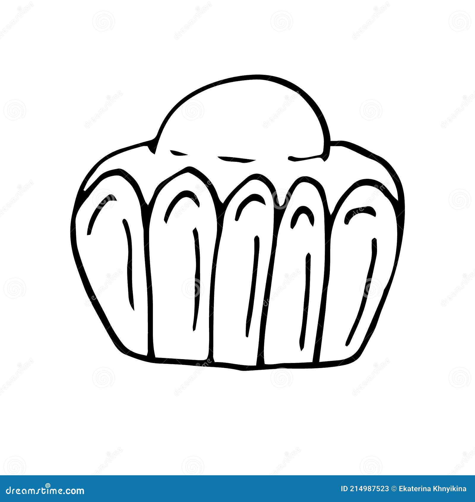 Brioche, Vector Illustration, Hand Drawing, Sketch Stock Vector ...