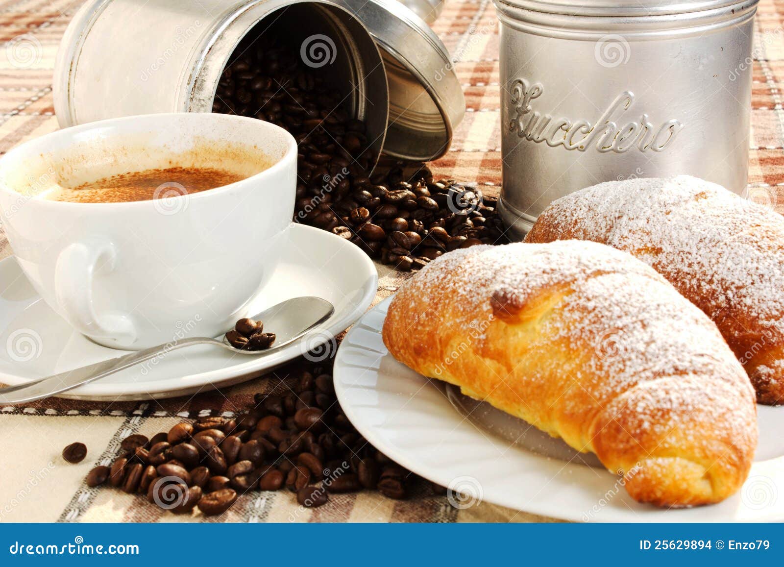 Brioches, Caffee and Cappuccino Stock Photo - Image of orange, france ...
