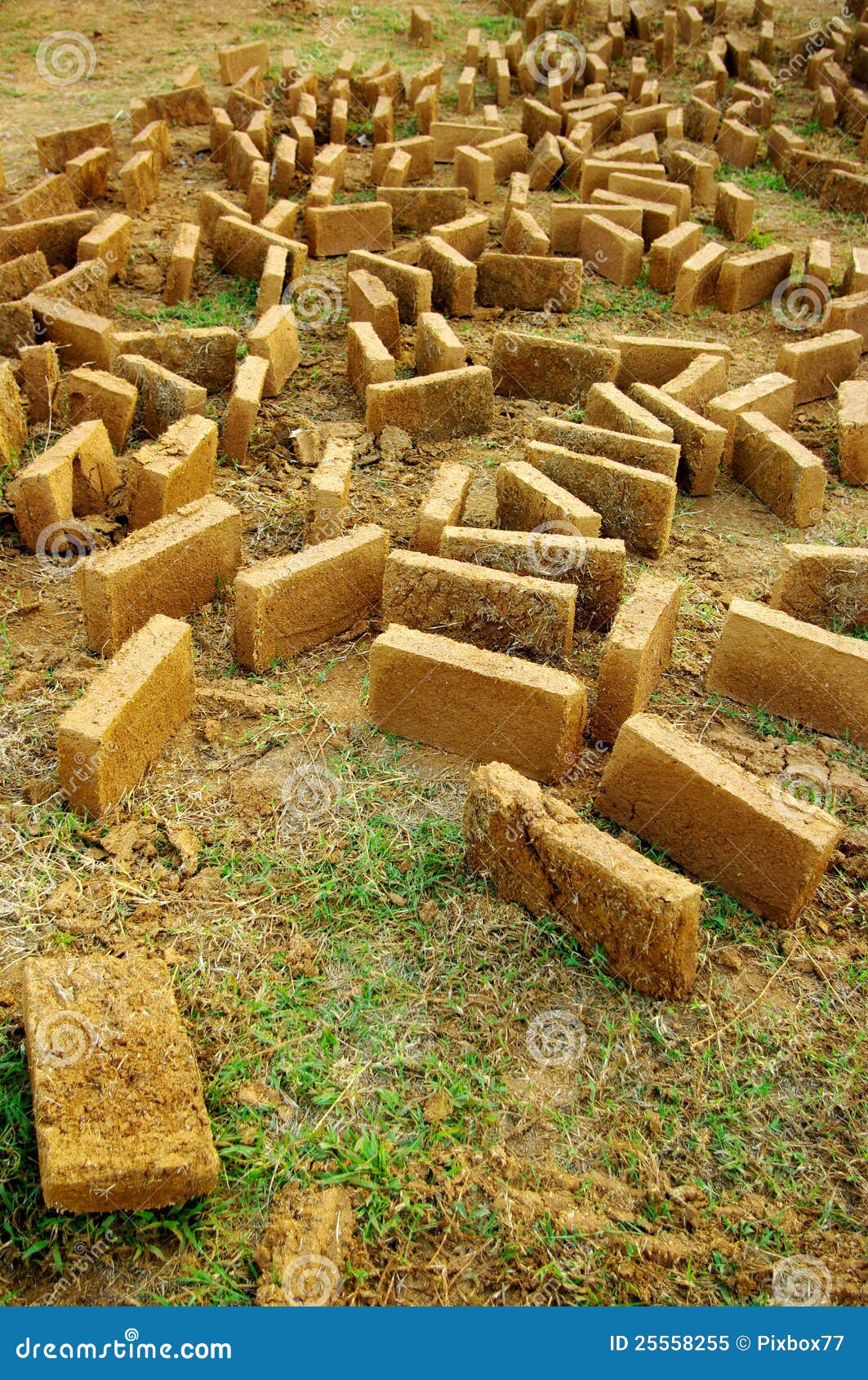 Brique D'argile Pour La Construction La Maison D'argile Image stock ...