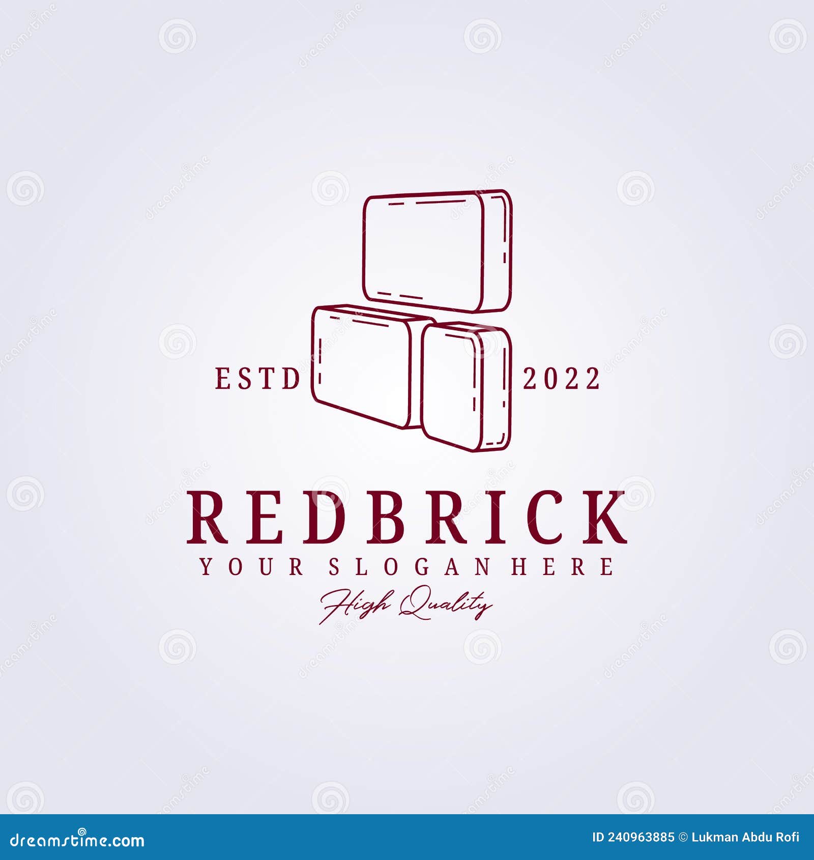 Briques D'art 3d Brique Logo Vectoriel Illustration Design Illustration ...