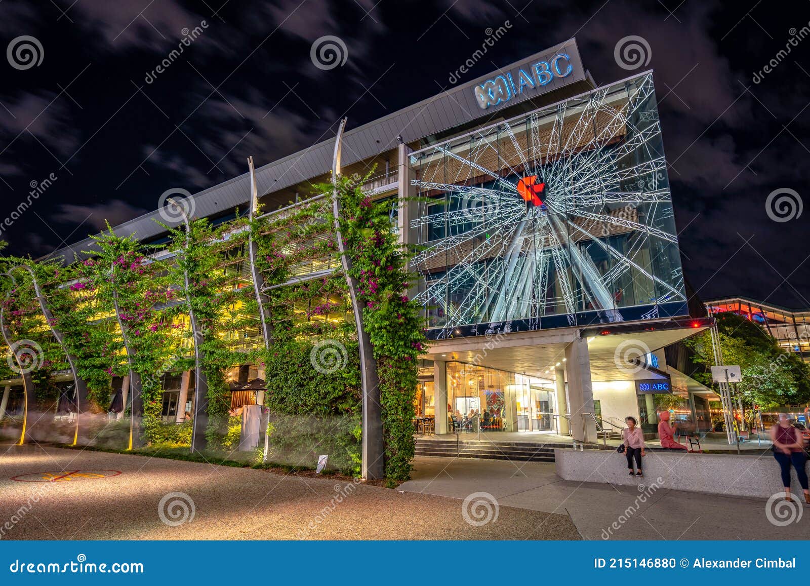 Brisbane, Australia - ABC Building with Channel 7 Logo Reflected in the ...