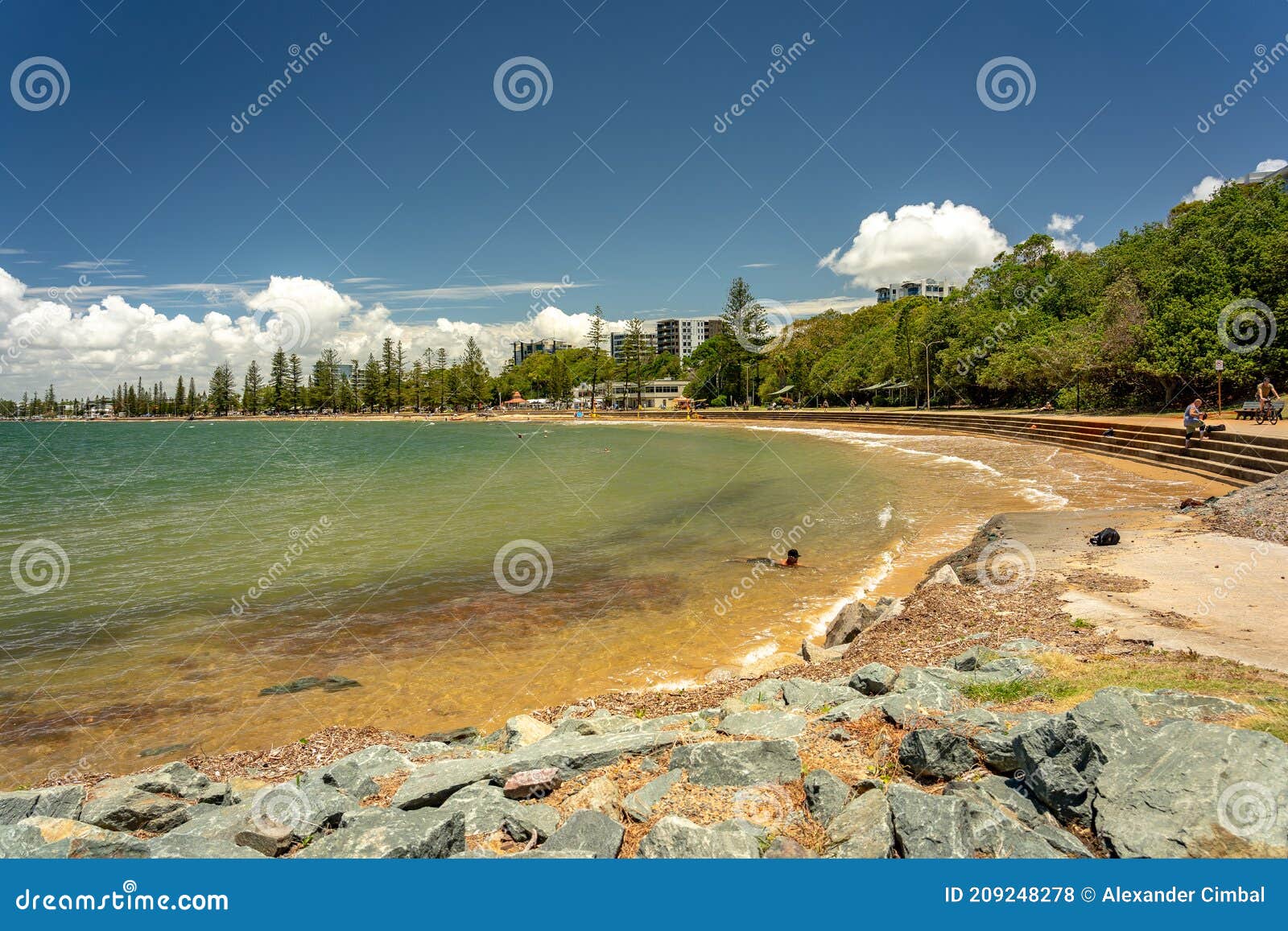 Brisbane, Australia - Suttons Beach in Redcliffe Editorial Stock Photo ...