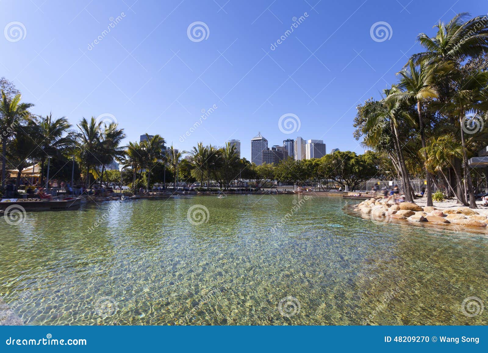 Brisbane City stock photo. Image of skyline, green, building - 48209270