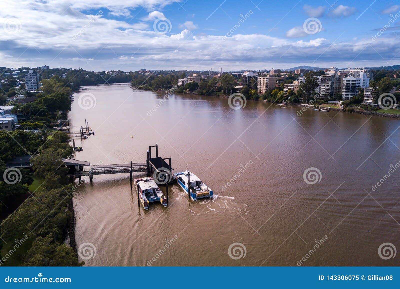 Brisbane City Cat ferry editorial image. Image of brisbane - 143306075