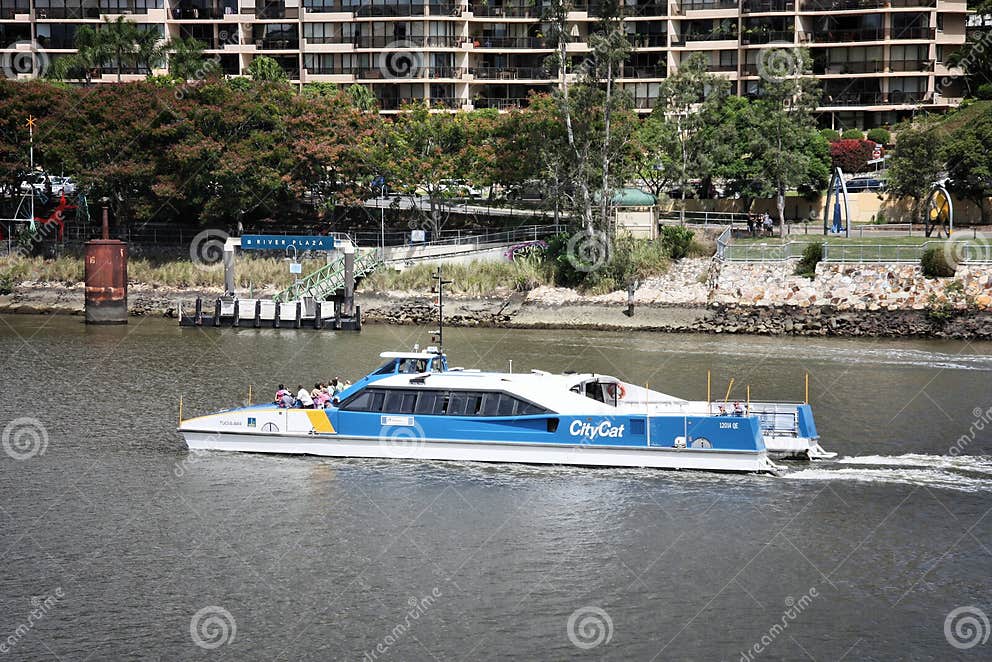 Brisbane CityCat photo stock éditorial. Image du gens - 87596213