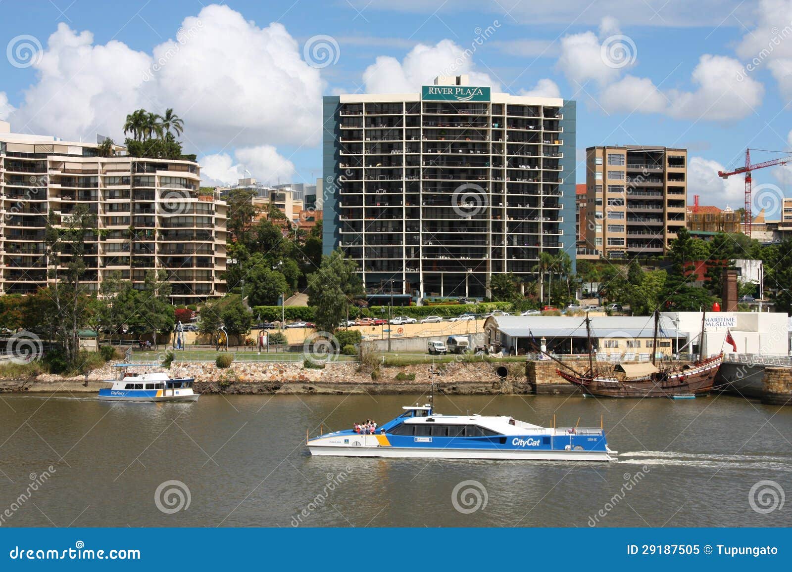 Brisbane ferry editorial image. Image of transport, catamaran - 29187505