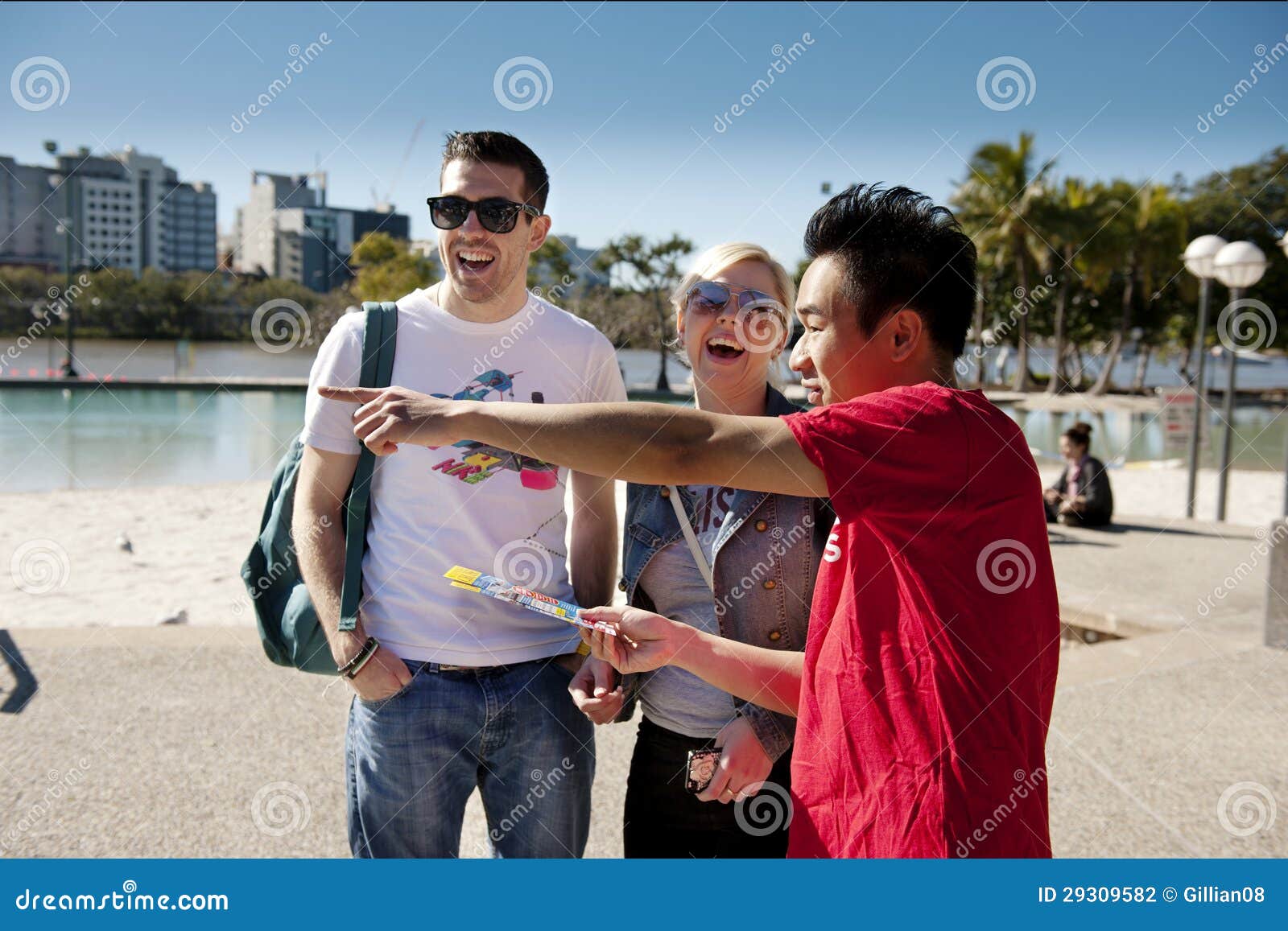 Brisbane Greeter Helps Tourist Editorial Photography - Image of asian ...