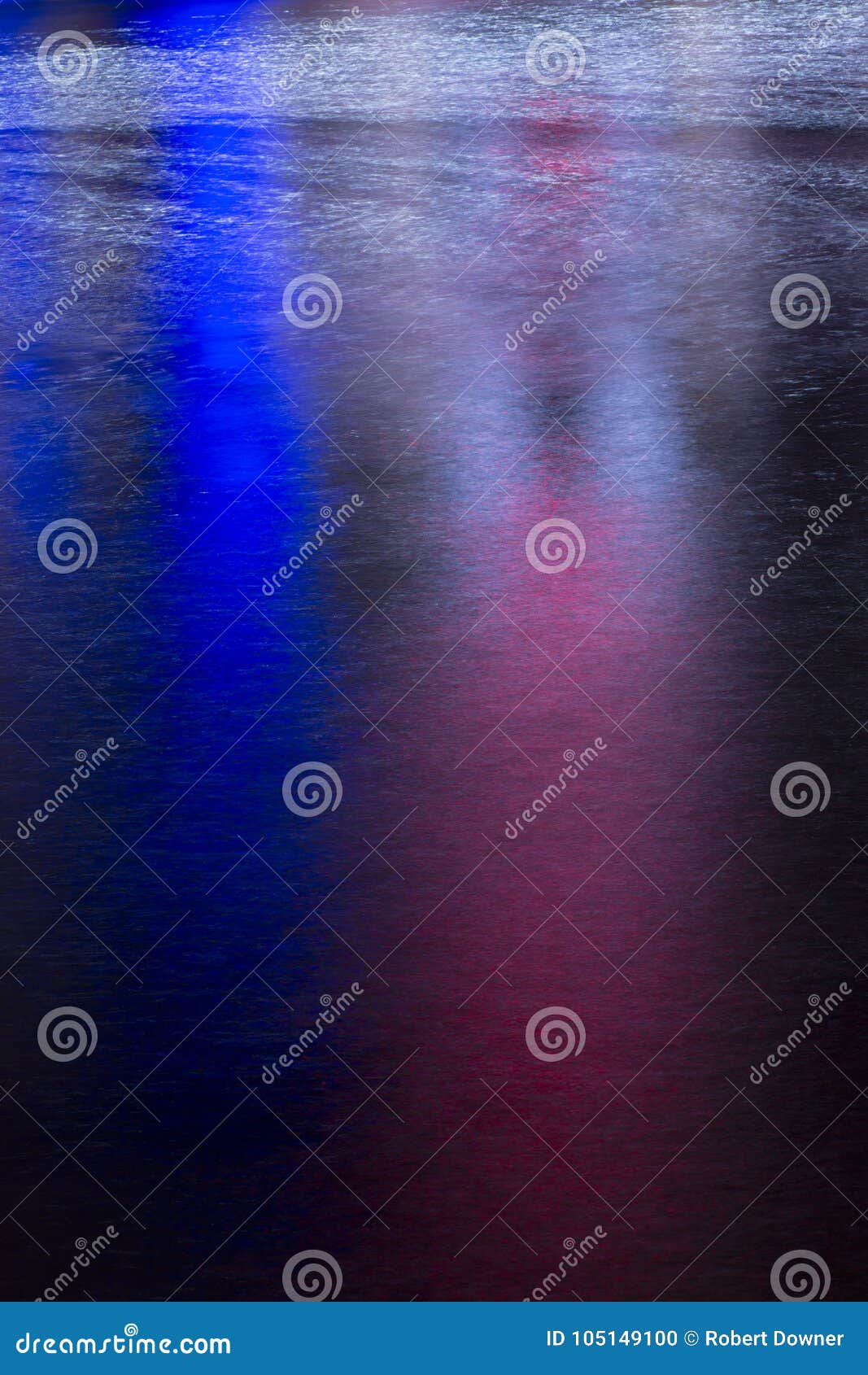 Brisbane River Reflection at Night Time. Stock Photo - Image of ...