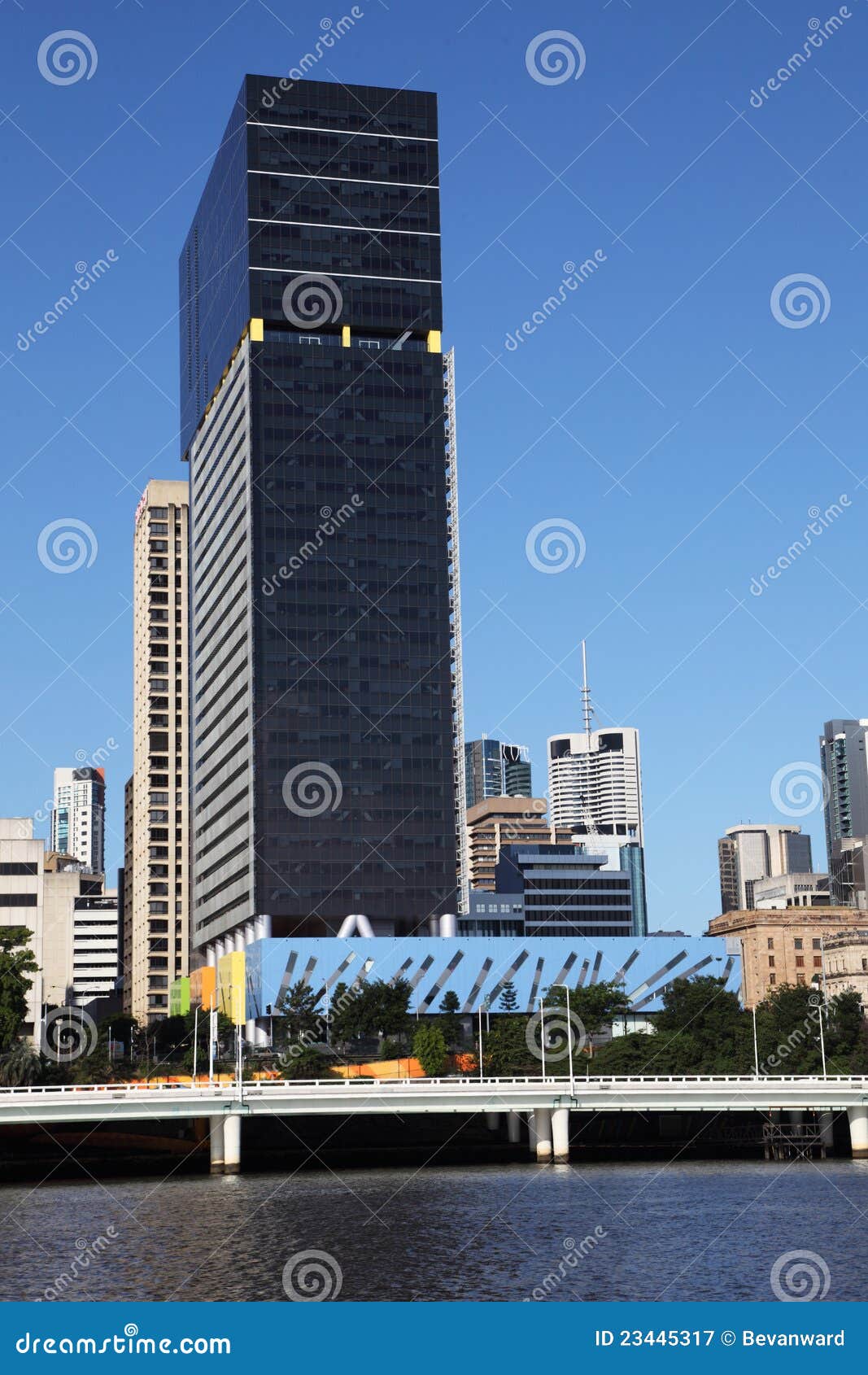 Brisbane Square Library editorial photography. Image of reflect - 23445317