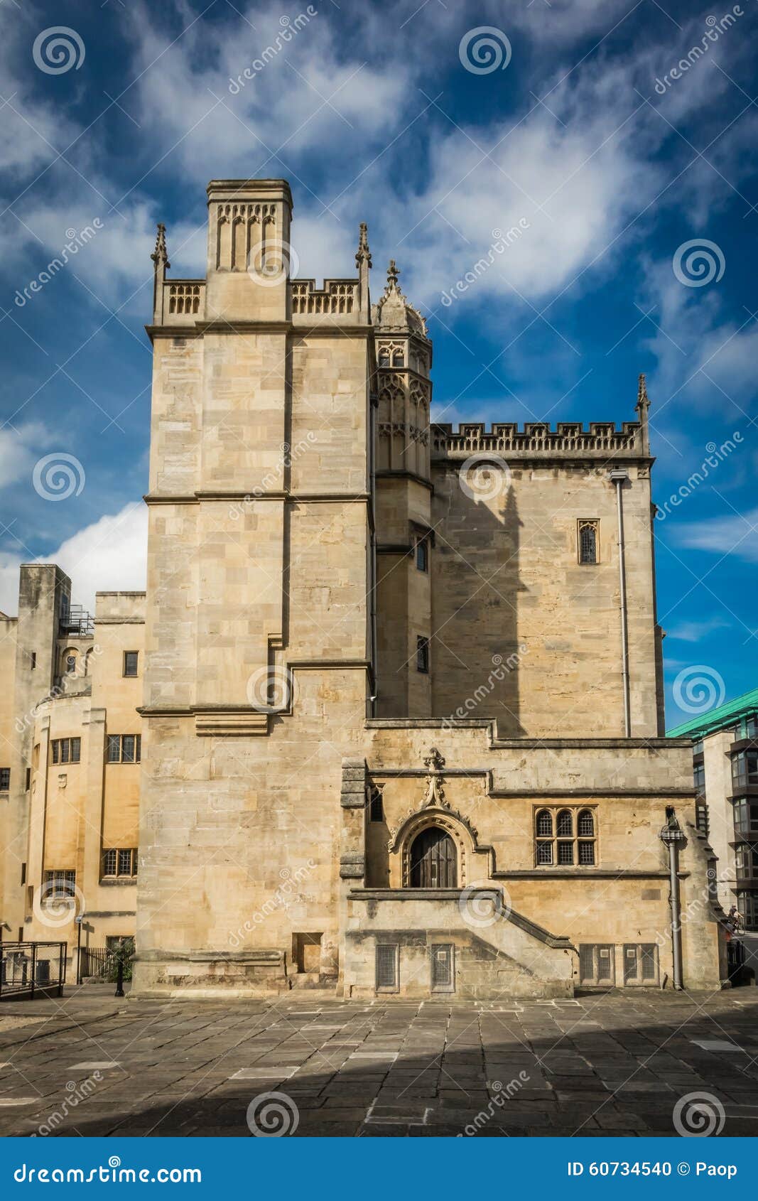 Bristol Cathedral Side View Stock Photo - Image of entrance, lamp: 60734540